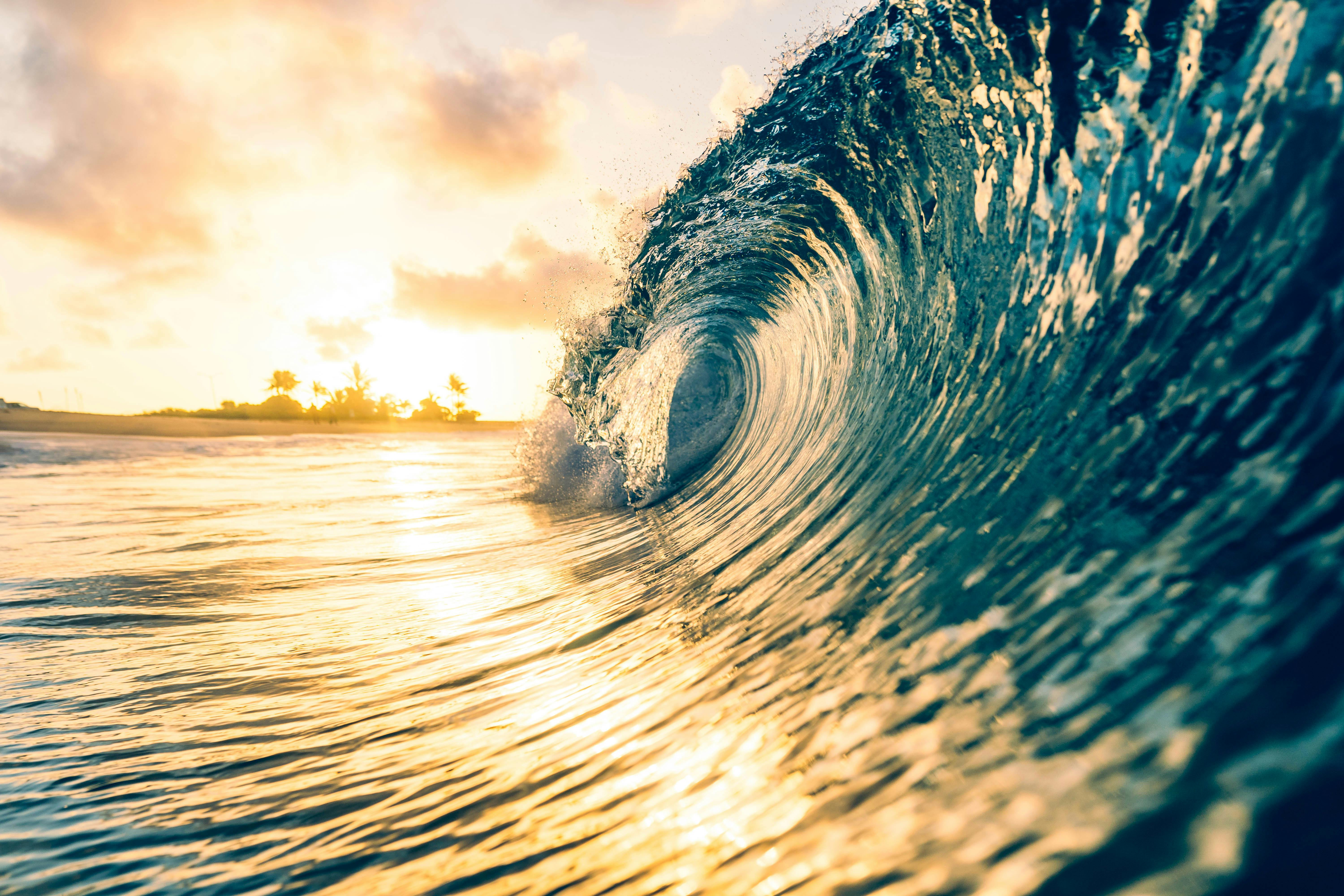 Close-Up Shot of a Wave · Free Stock Photo