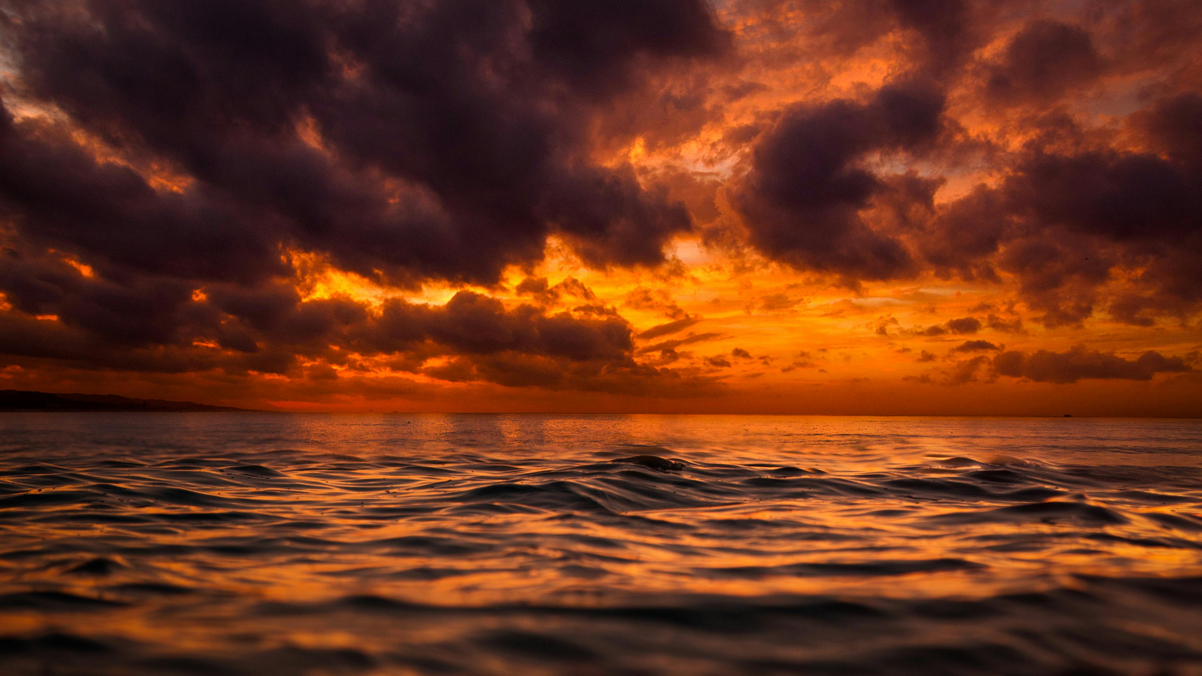 Ocean Water during Sunset · Free Stock Photo