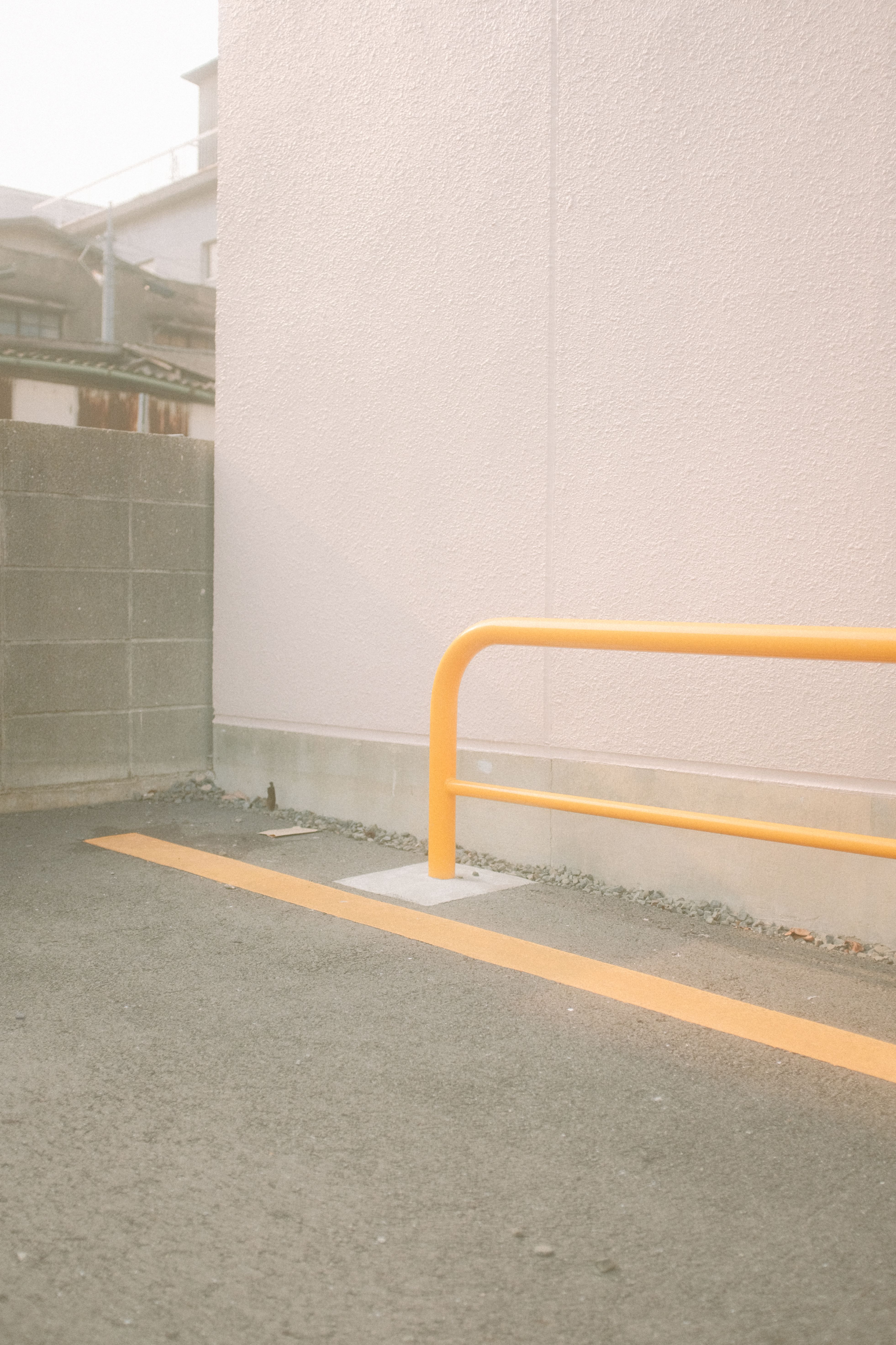 Yellow and Black Plastic Humps on Gray Concrete Floor · Free Stock Photo