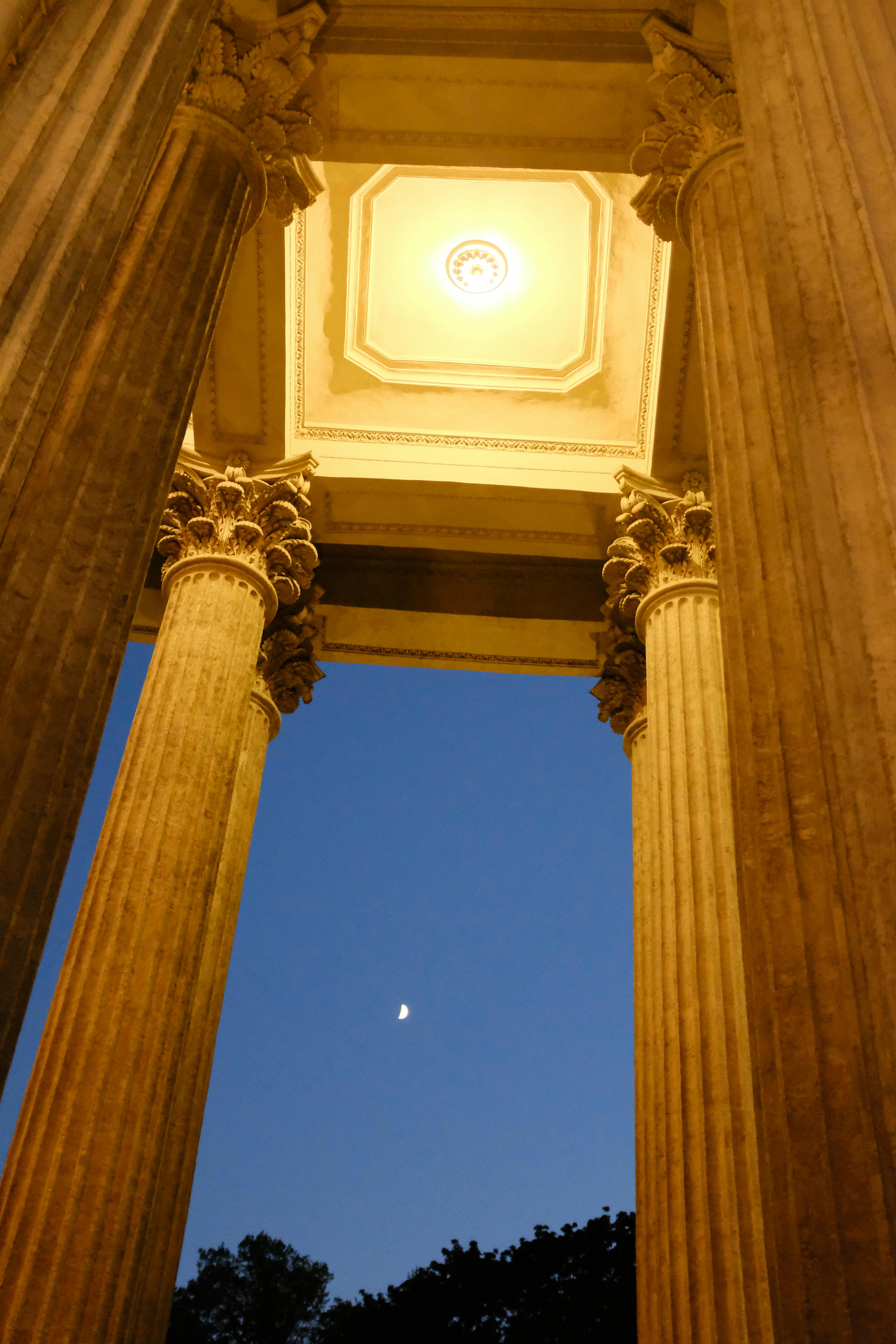 Low Angle Shot of Pillars · Free Stock Photo