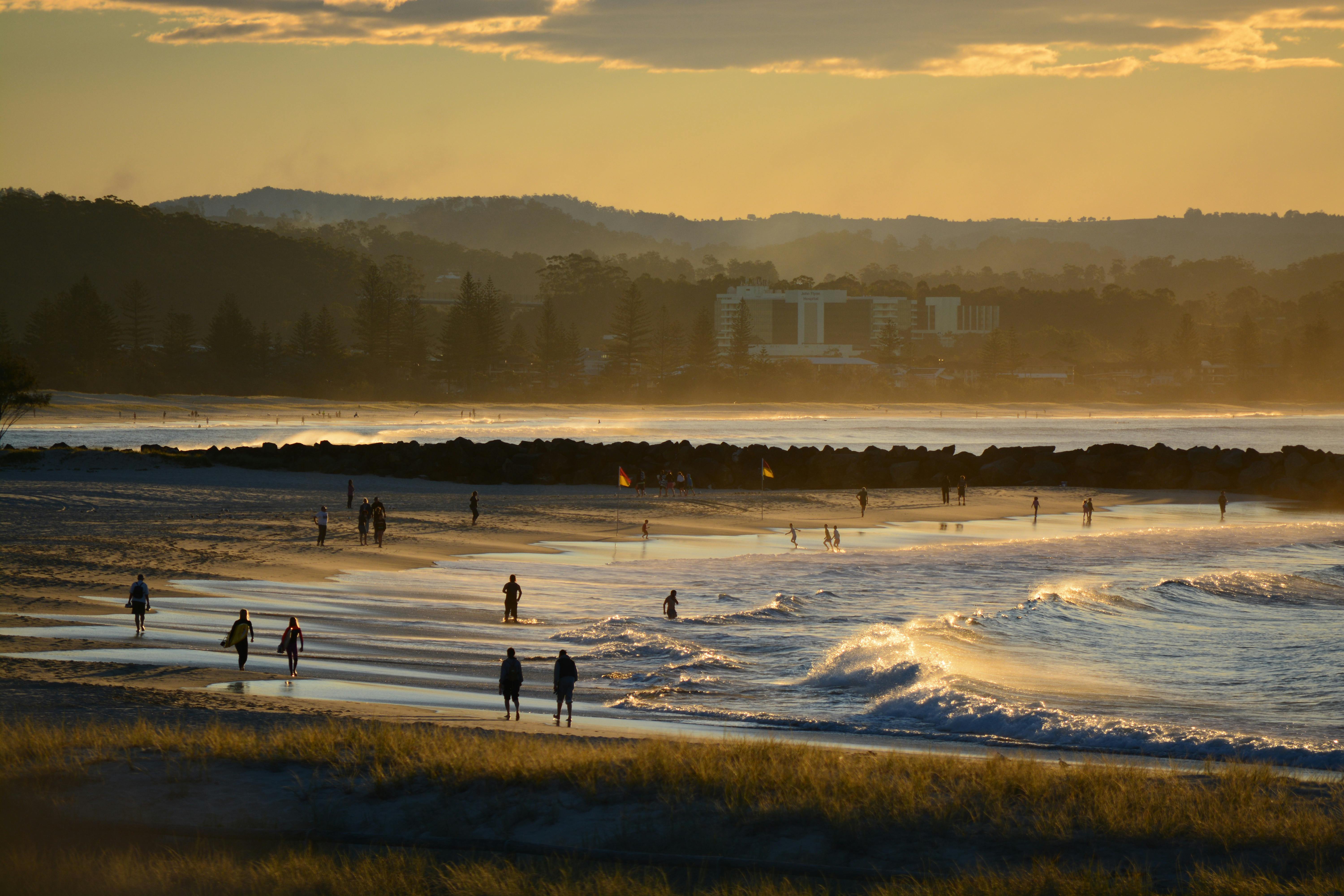 People Walking on the Beach · Free Stock Photo