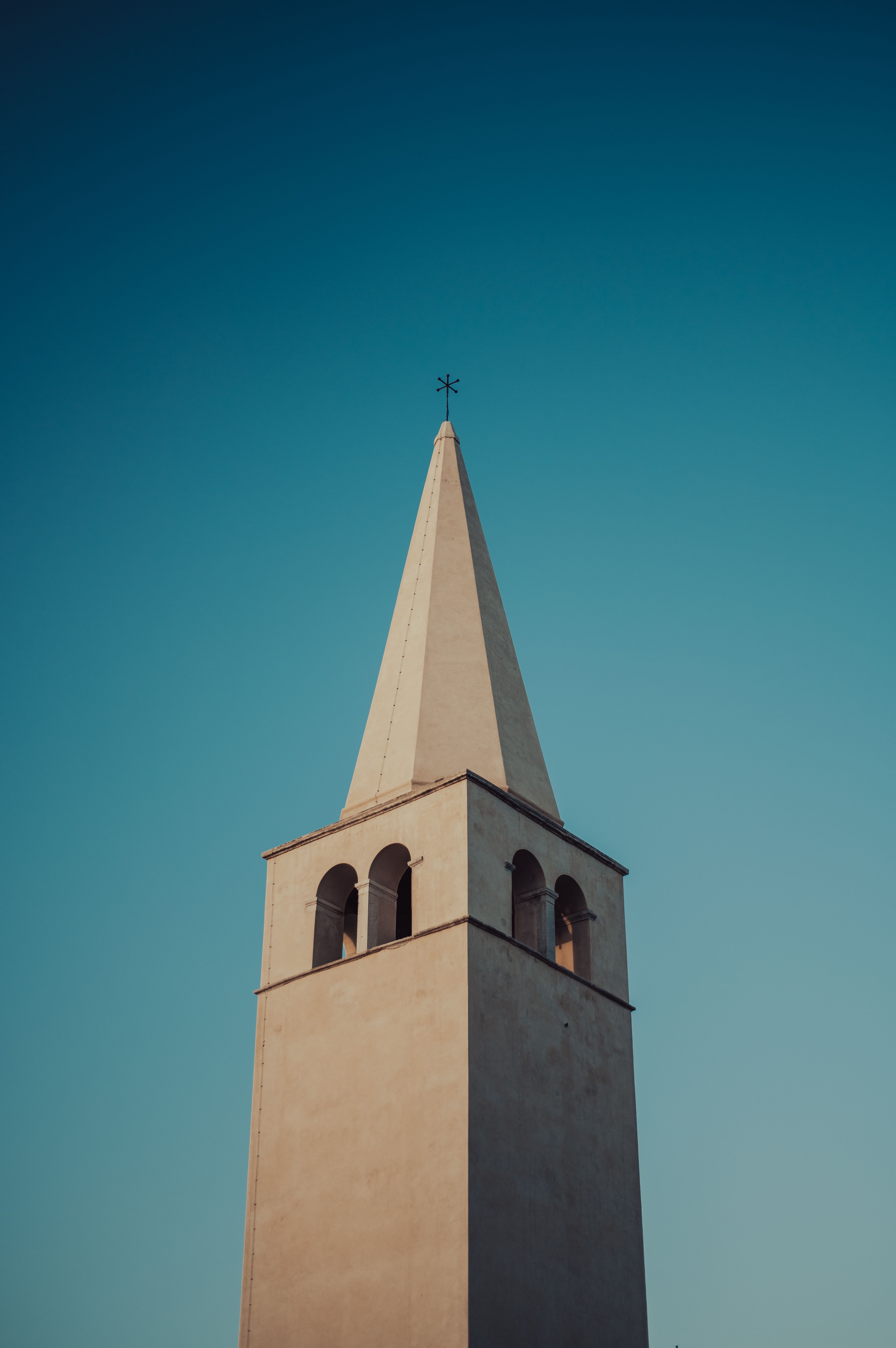 A Concrete Church Under Blue Sky · Free Stock Photo