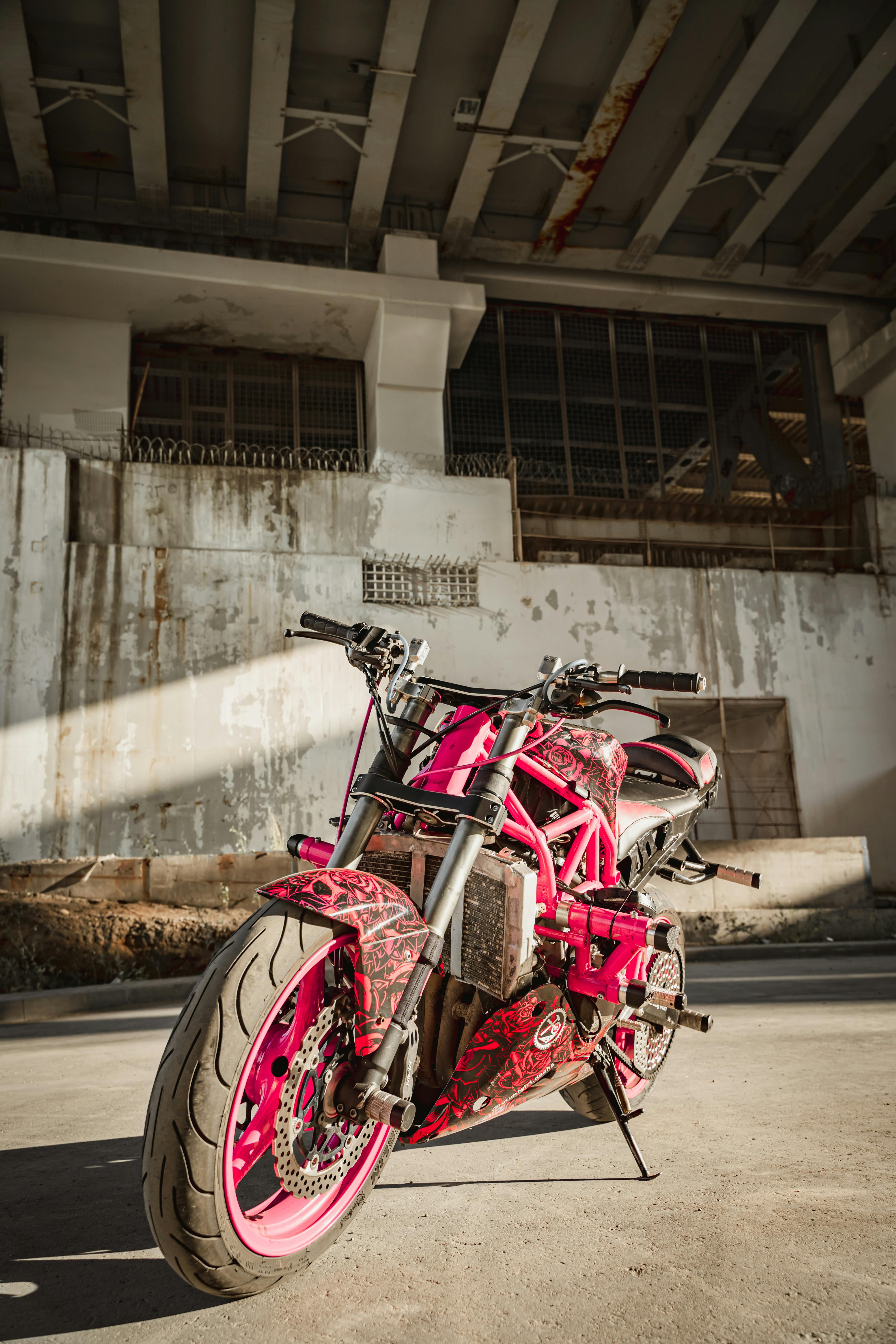 Photo of a Pink Motorcycle · Free Stock Photo