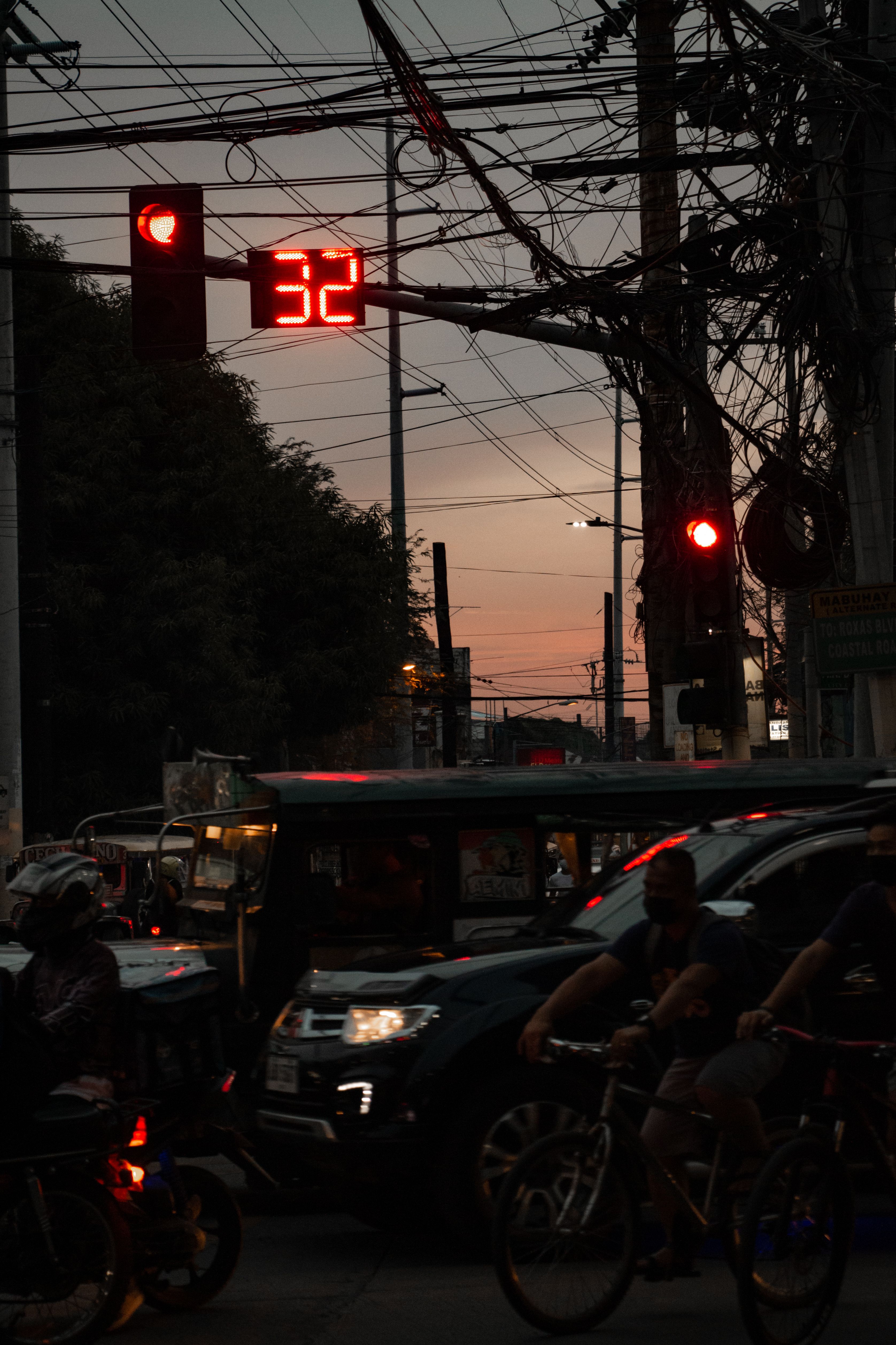 Traffic Jam during Night Time · Free Stock Photo