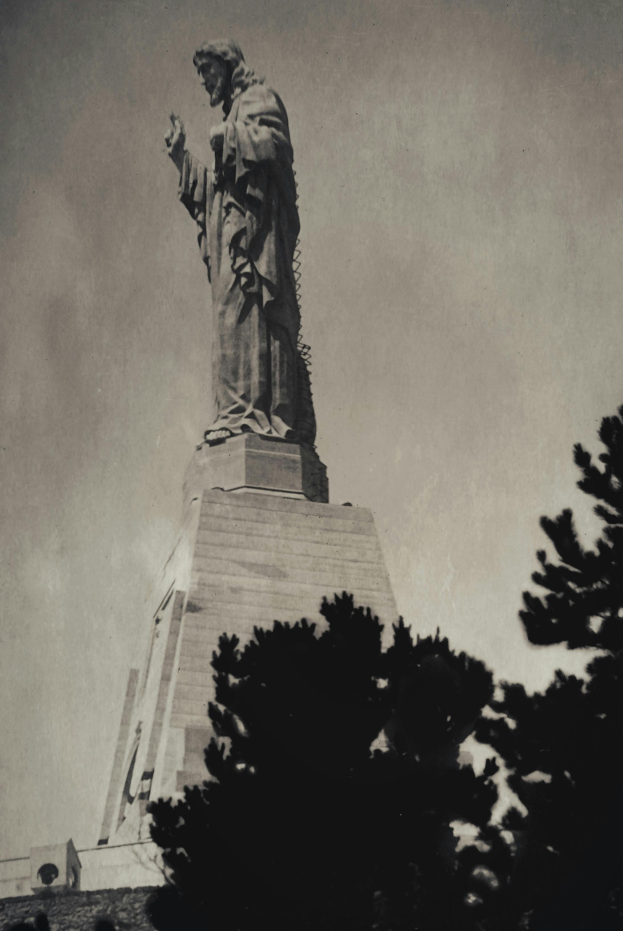 Statue of Jesus Christ Grayscale Photo · Free Stock Photo