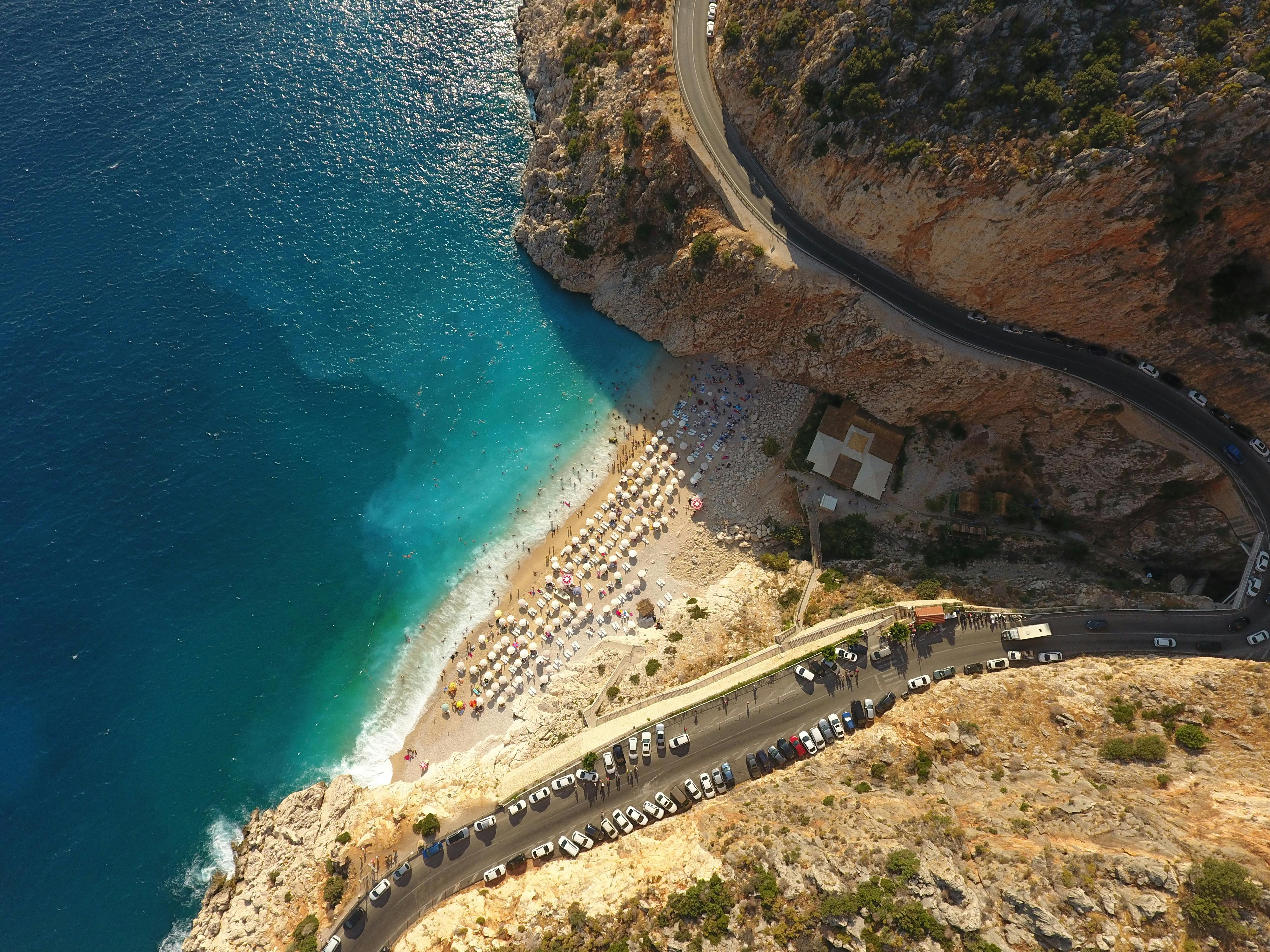Road On Cliff By Beach Photos, Download The BEST Free Road On Cliff By ...
