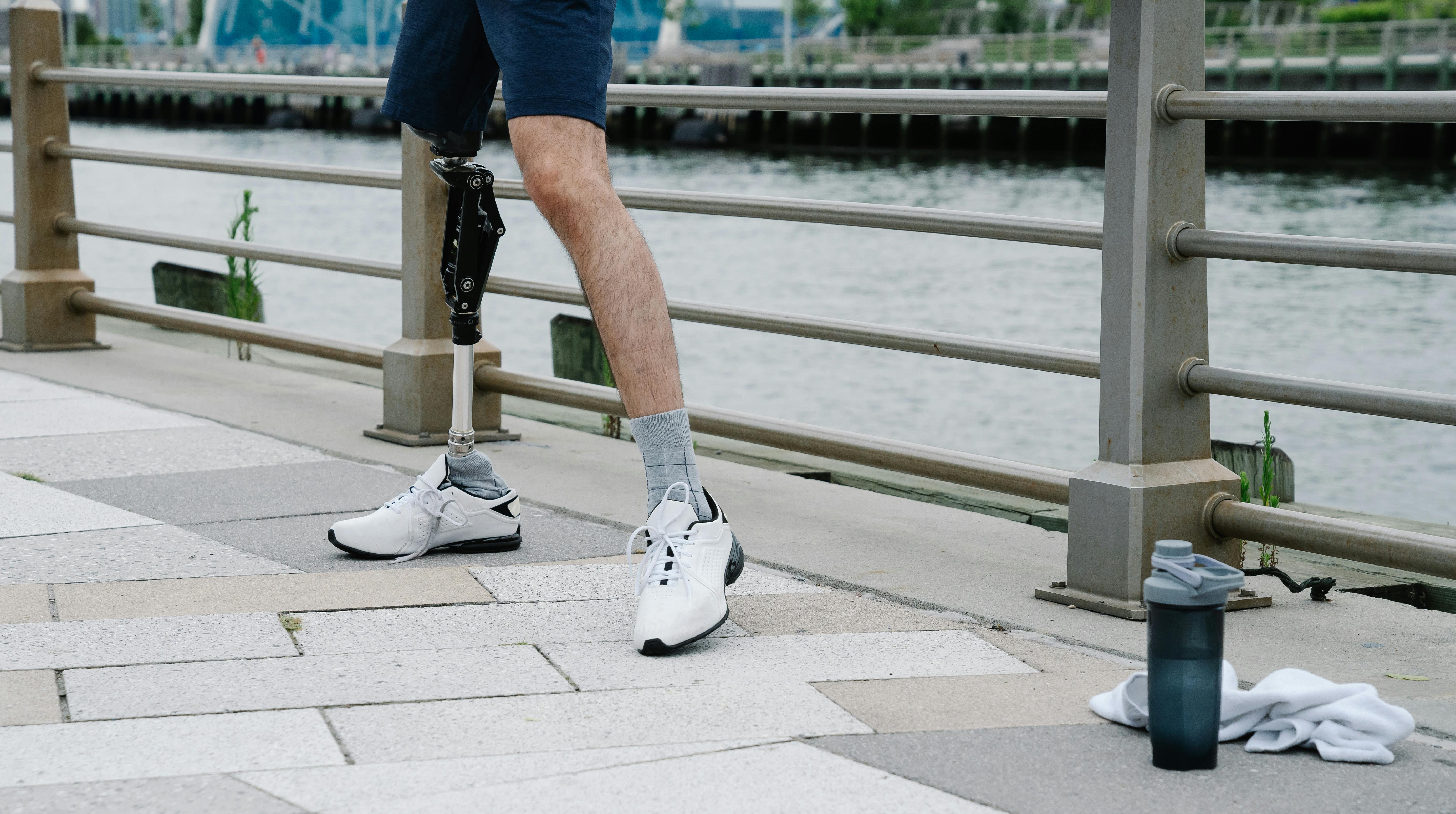 Person with Prosthetic Leg exercising · Free Stock Photo