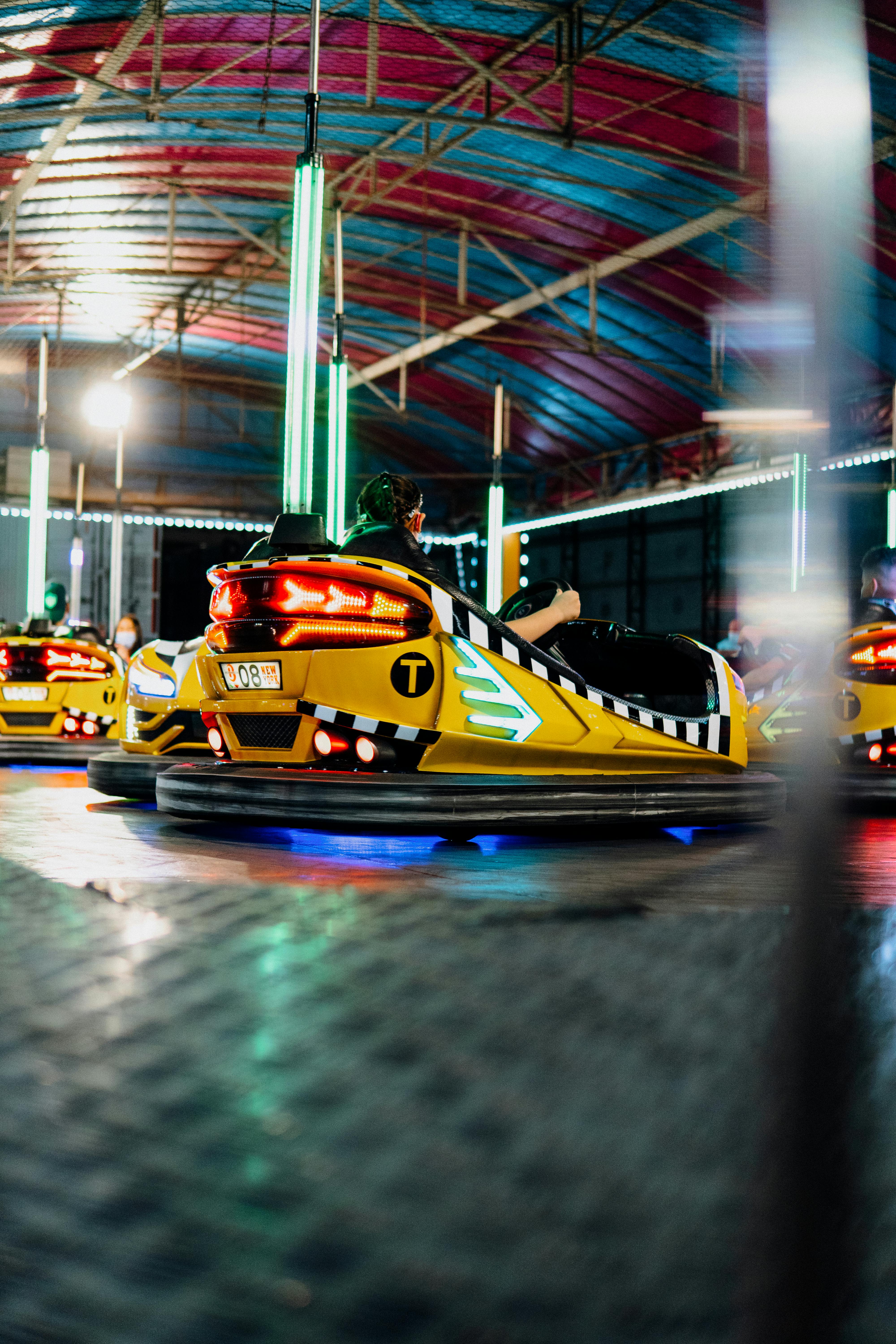 A Yellow Bumper Car · Free Stock Photo