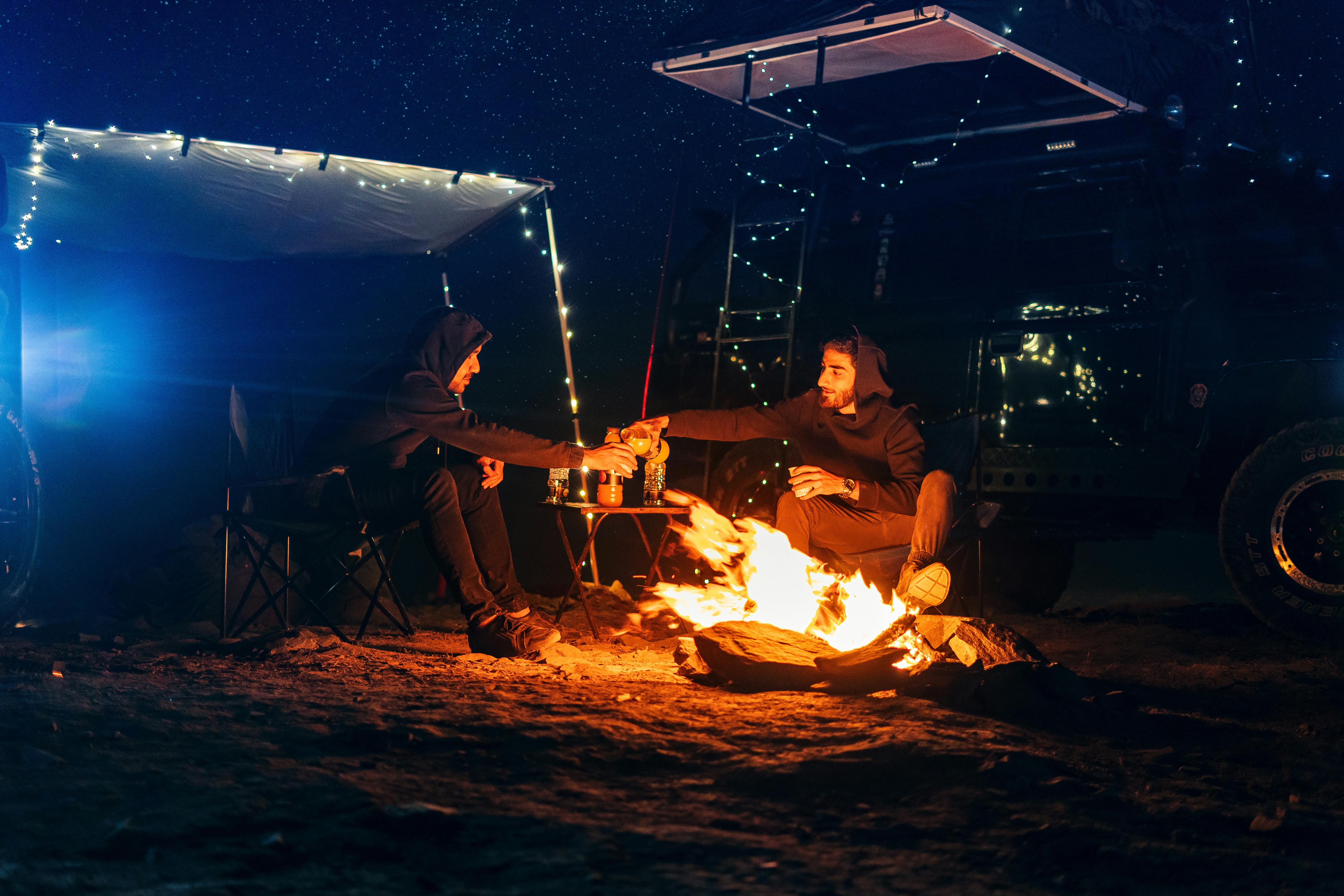 Men Doing Bonfire · Free Stock Photo