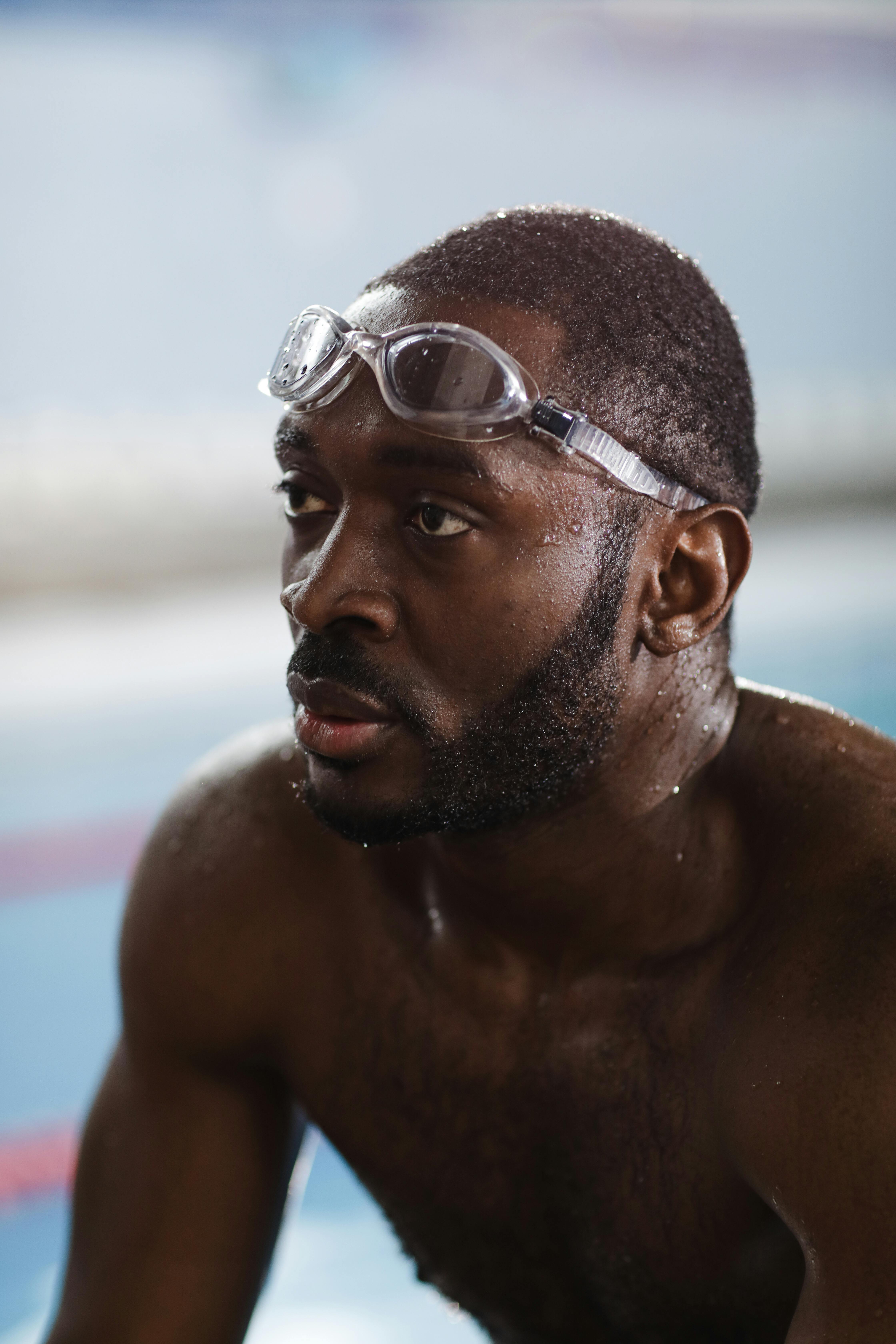 Shirtless Man with Eye Goggles · Free Stock Photo