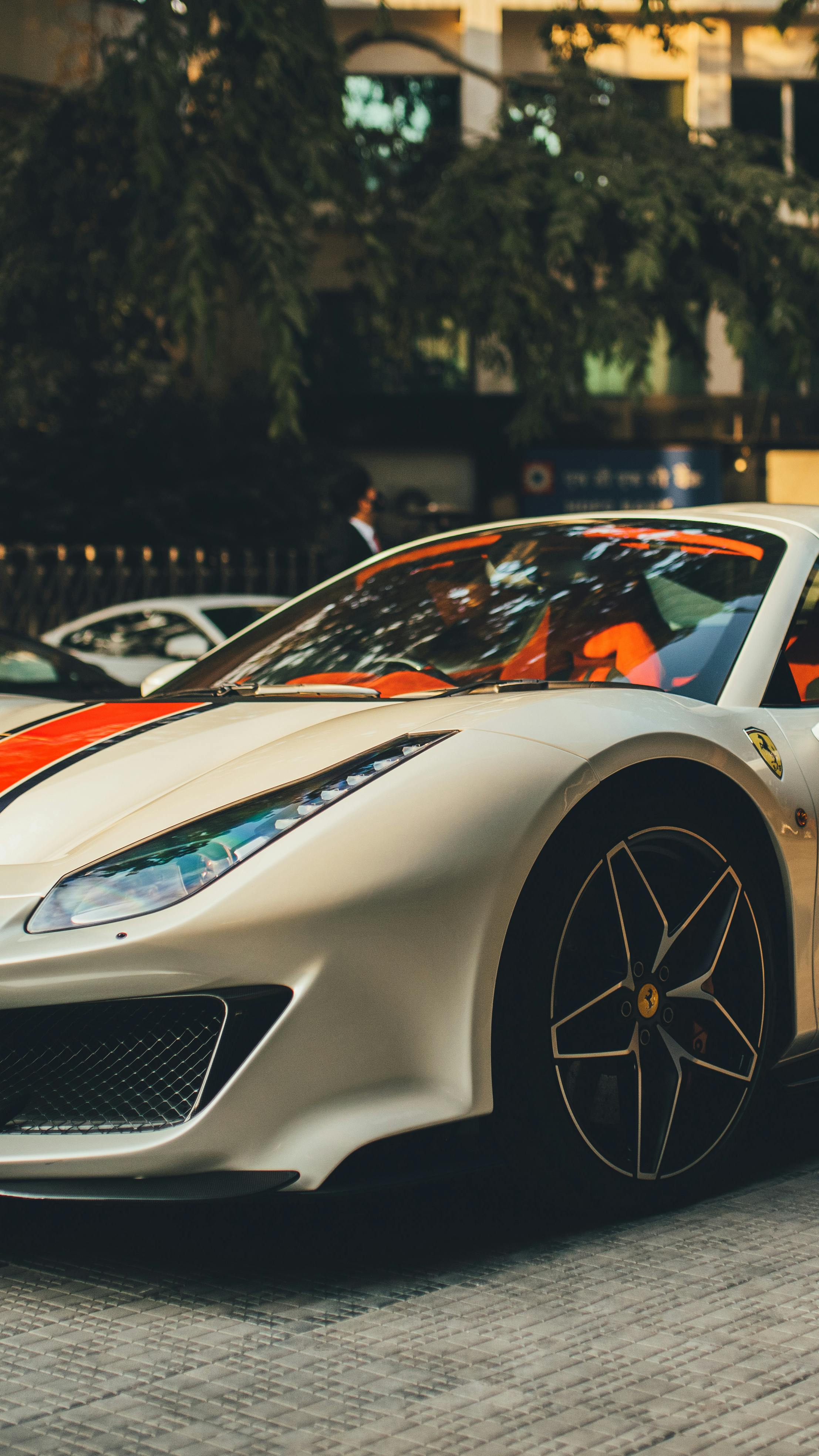 White Ferrari 488 · Free Stock Photo