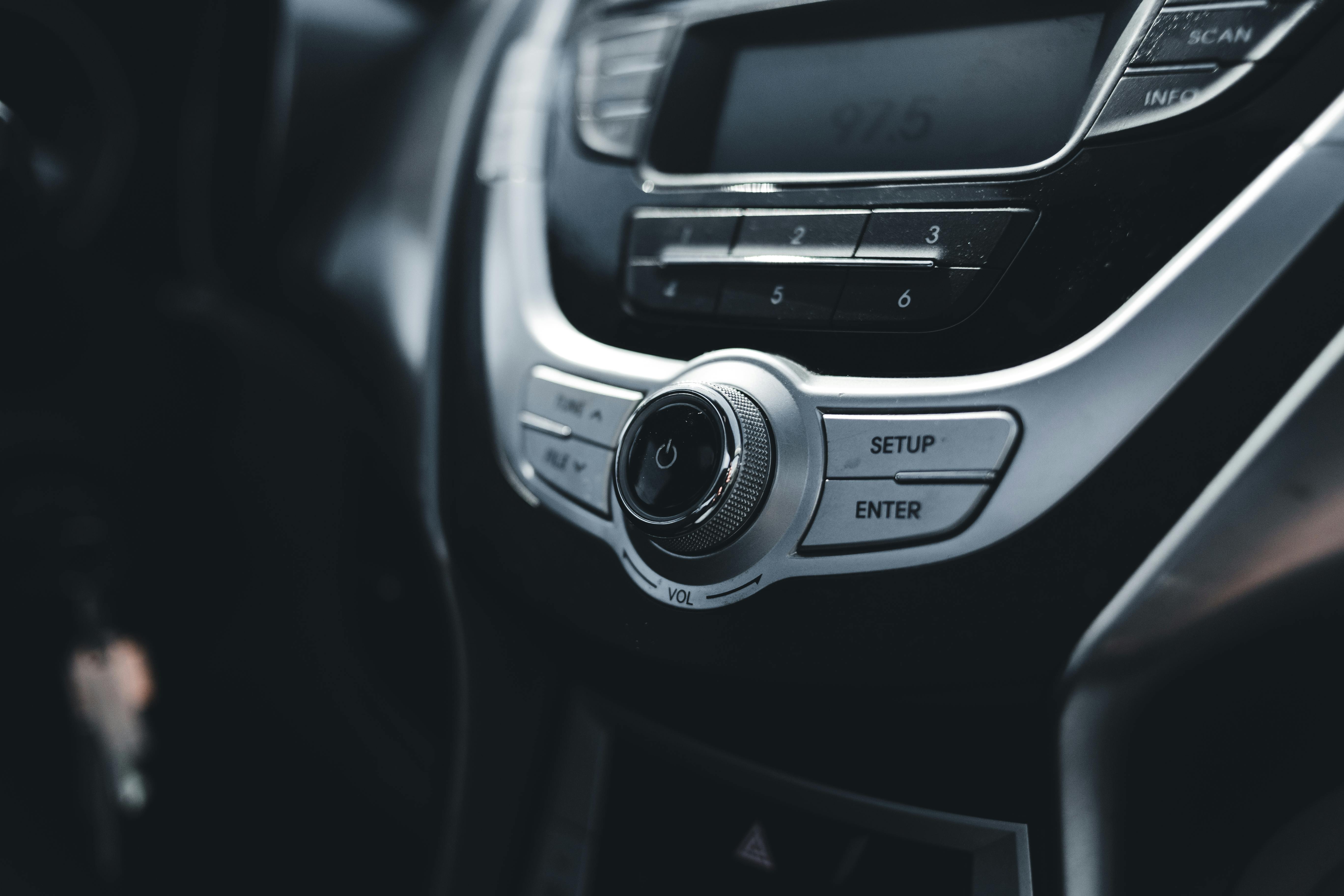 Close Up of Modern Car Controls · Free Stock Photo