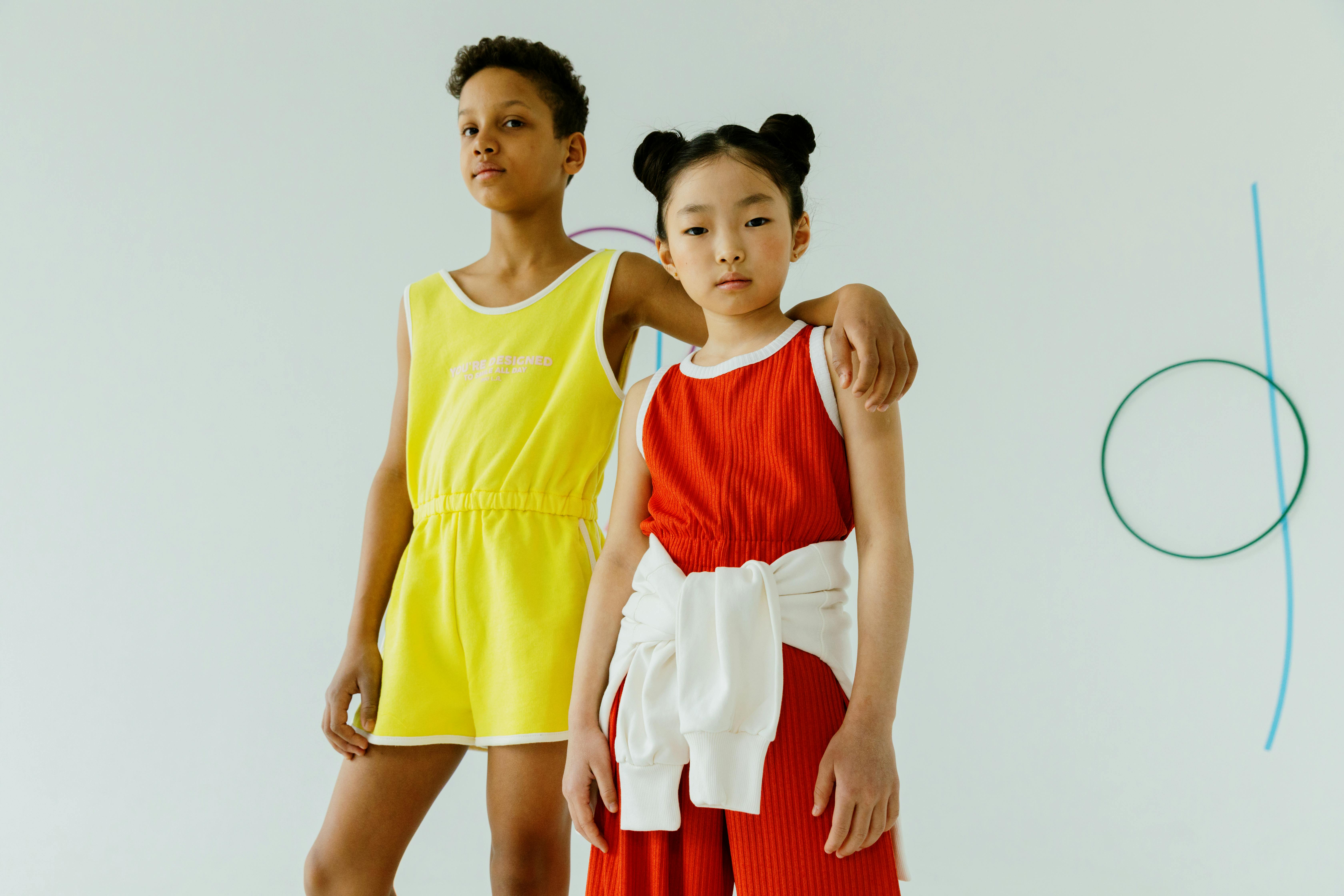 Girls in Sportswear Standing · Free Stock Photo