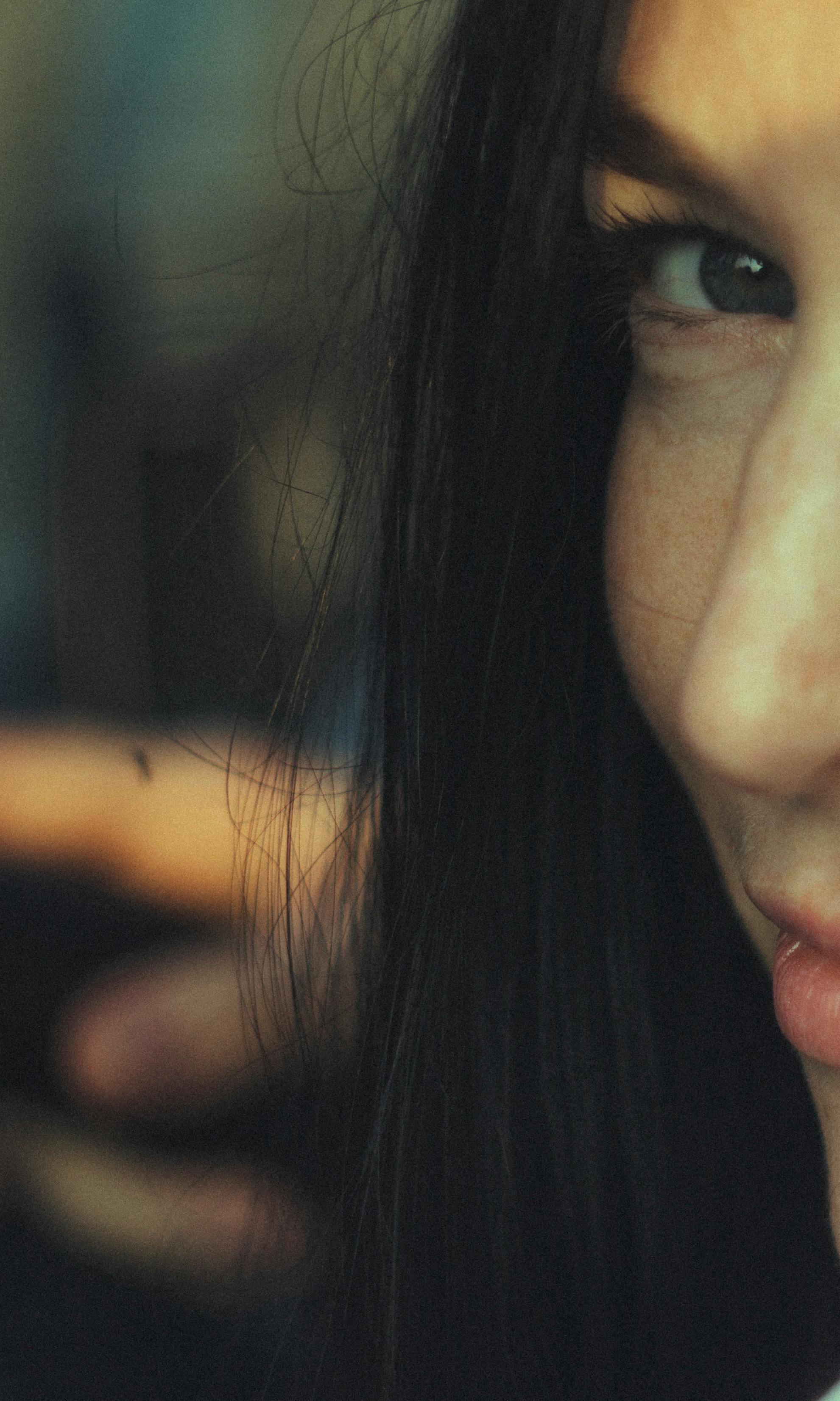 Woman's Half Face in Close-Up Photography · Free Stock Photo