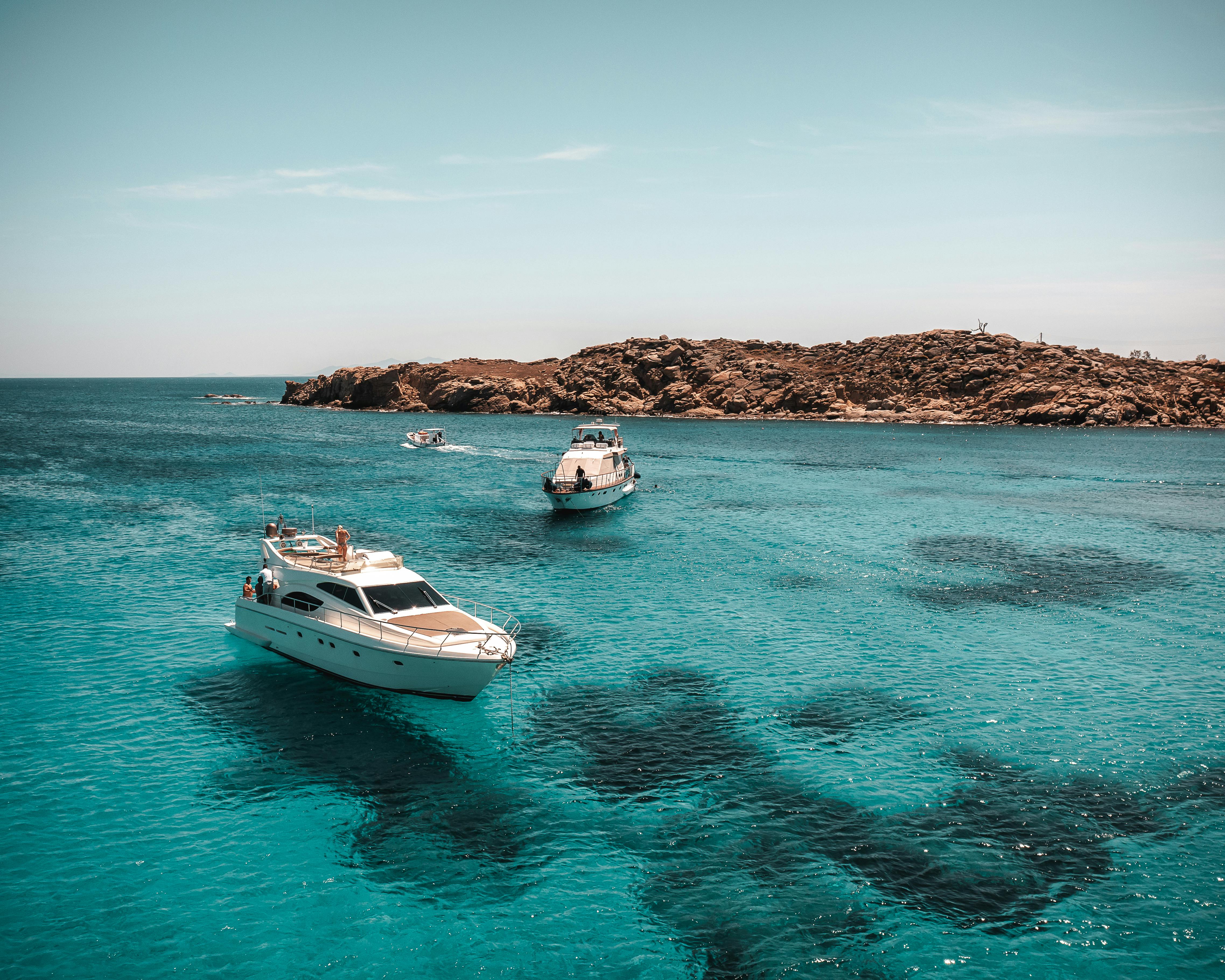 A Two Yachts in the Ocean · Free Stock Photo