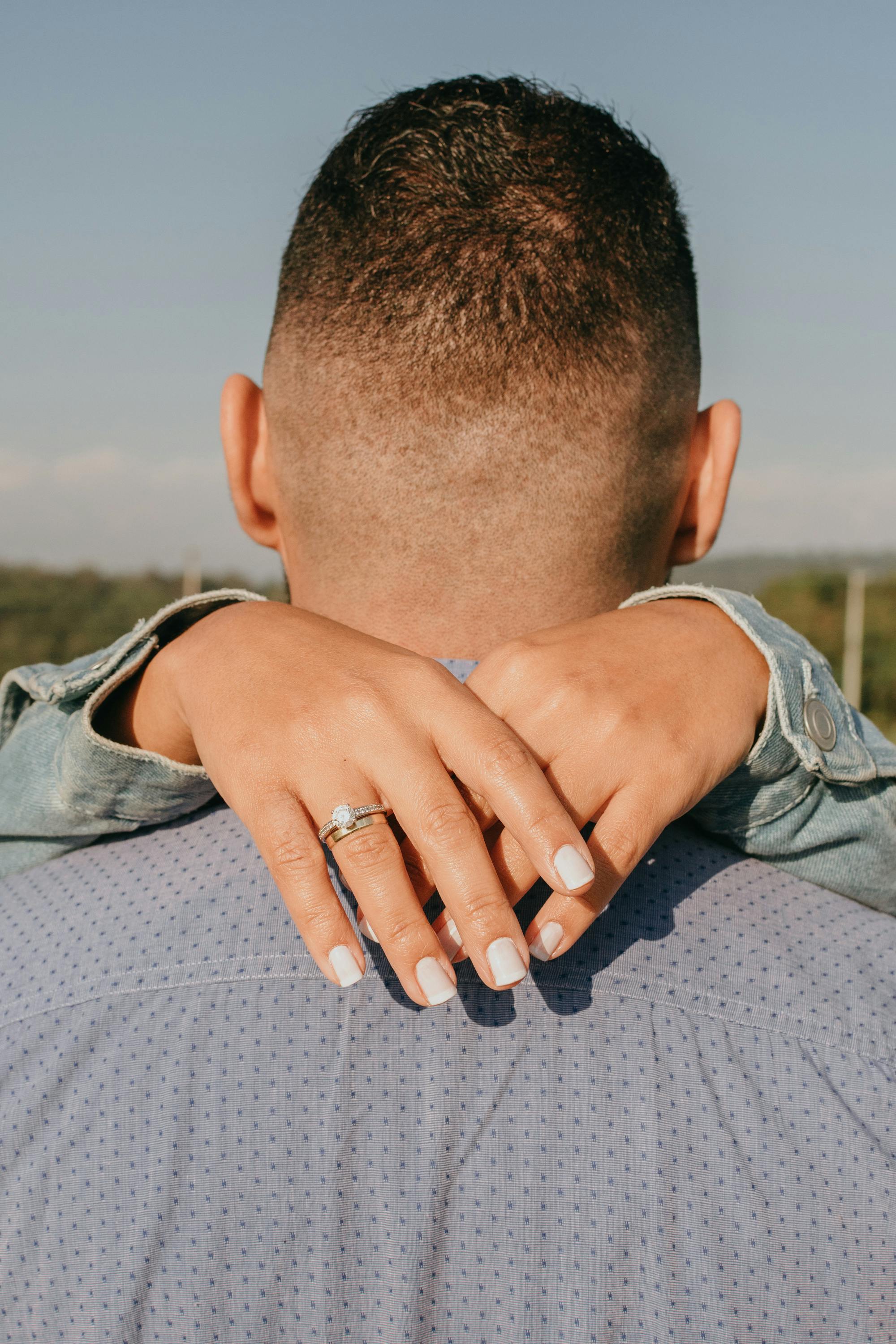 Woman Hands Hugging Man · Free Stock Photo