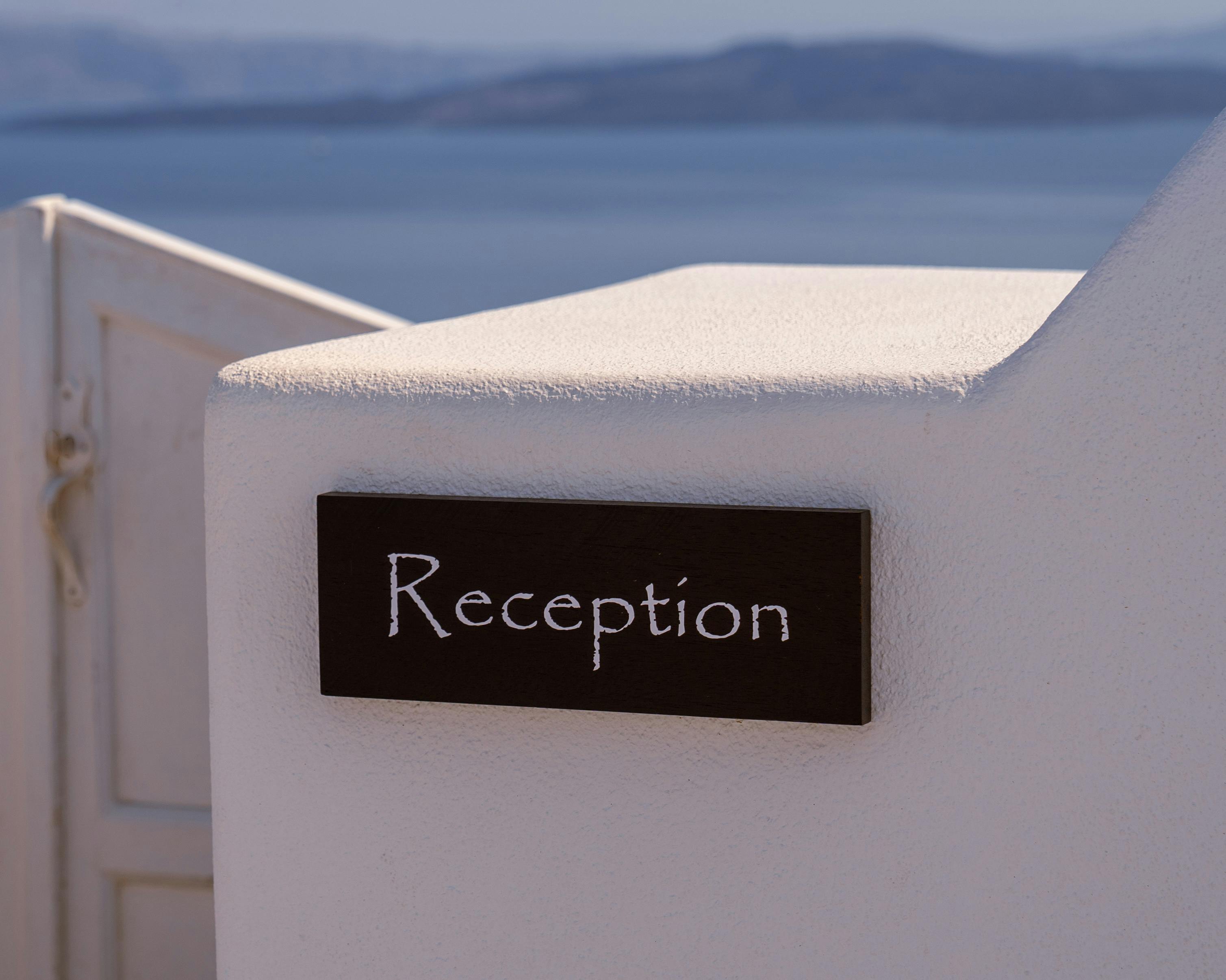 Photograph of a Reception Signage · Free Stock Photo