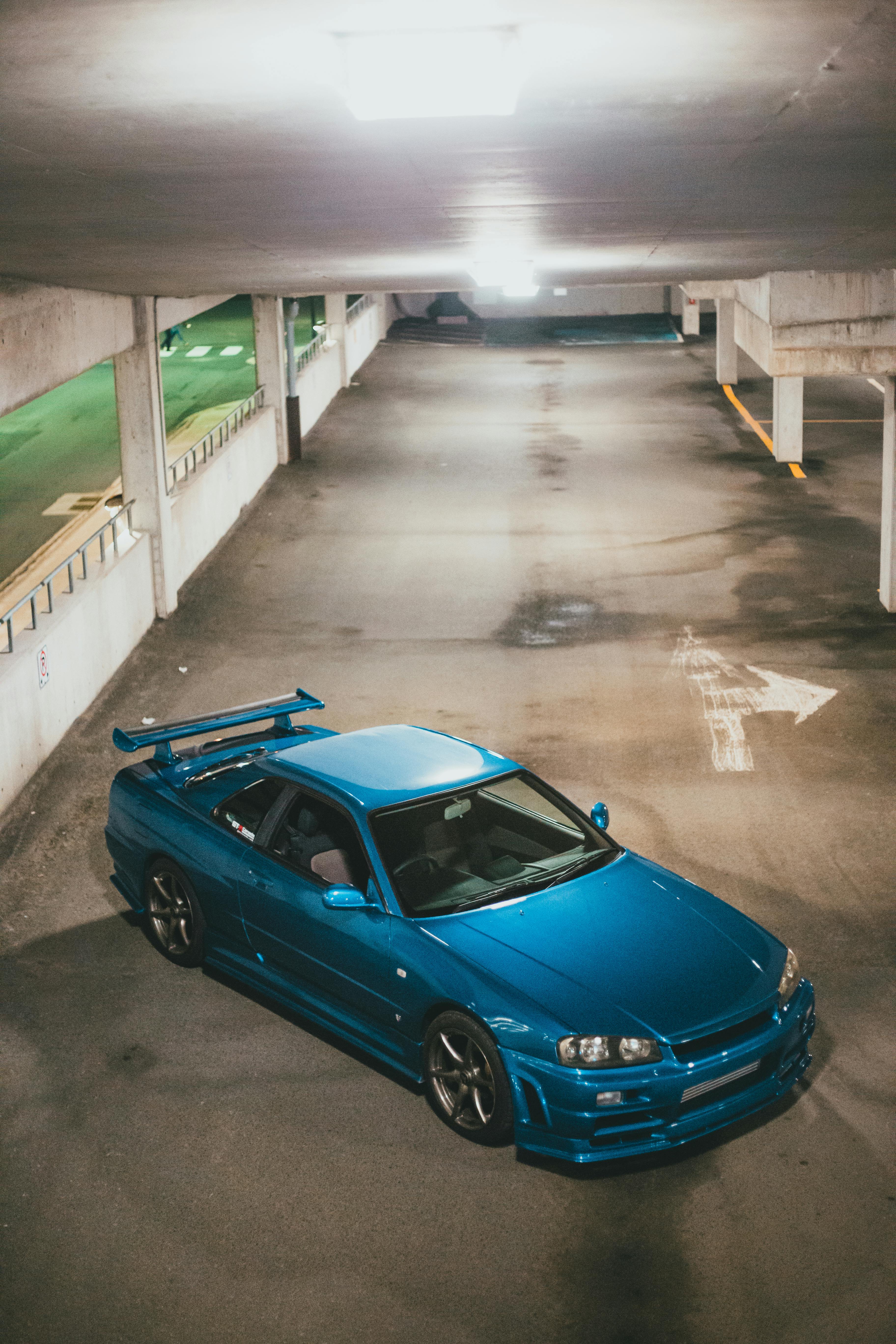 Photo of a Blue Sports Car · Free Stock Photo