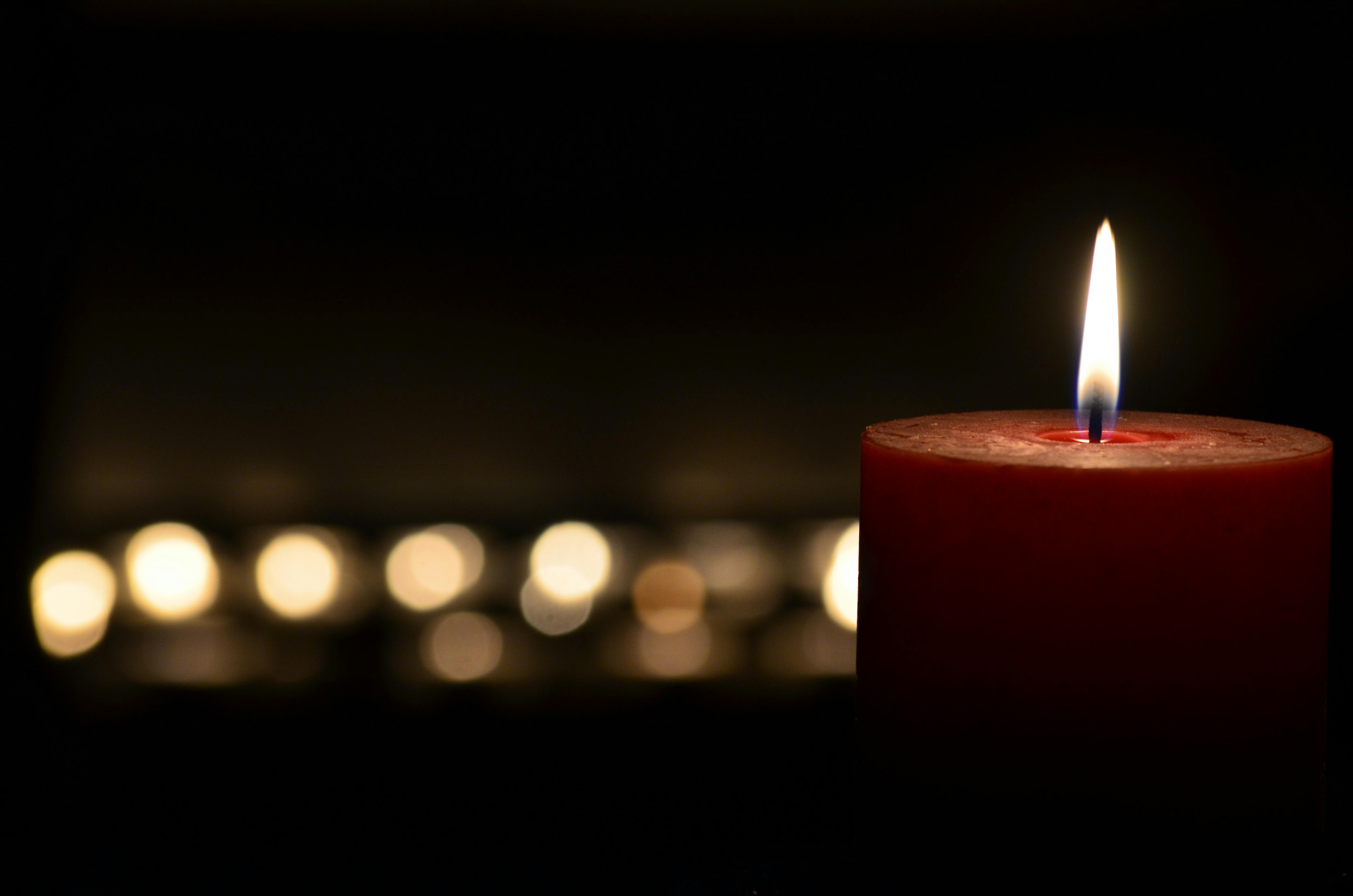 Closeup Photography of Red Candle · Free Stock Photo