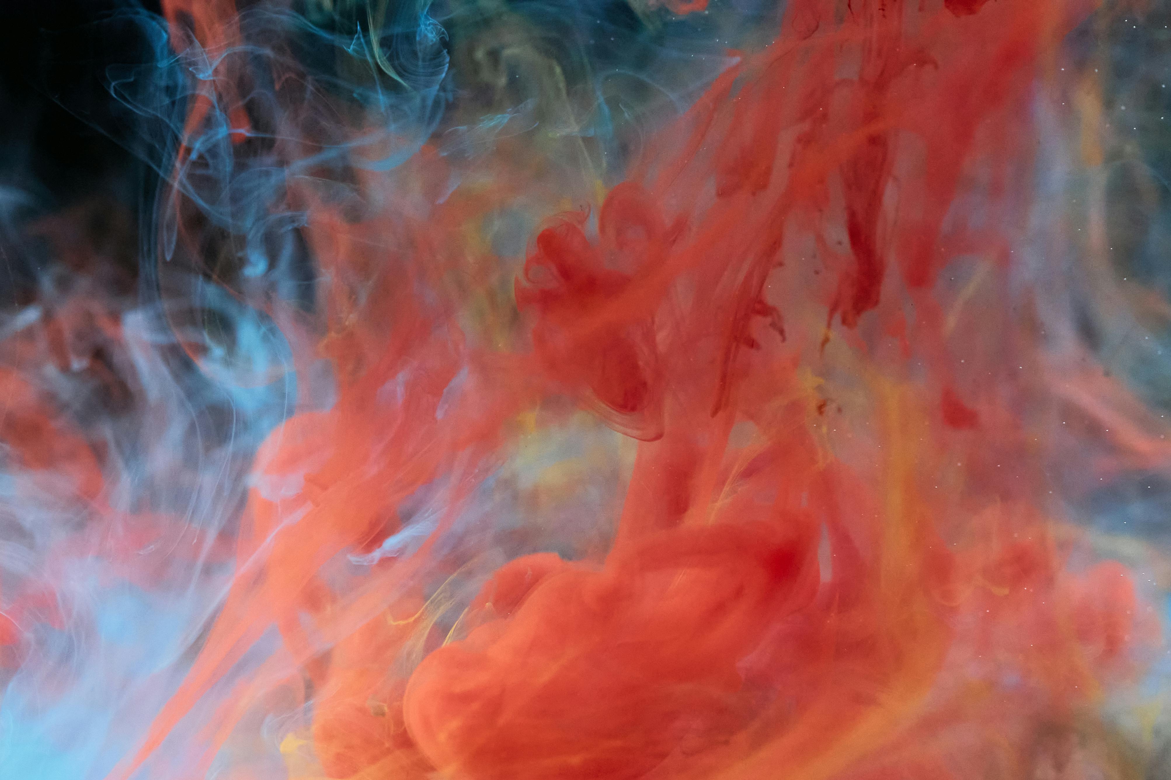 High-Speed Photography of Colorful Ink Diffusion in Water · Free Stock ...