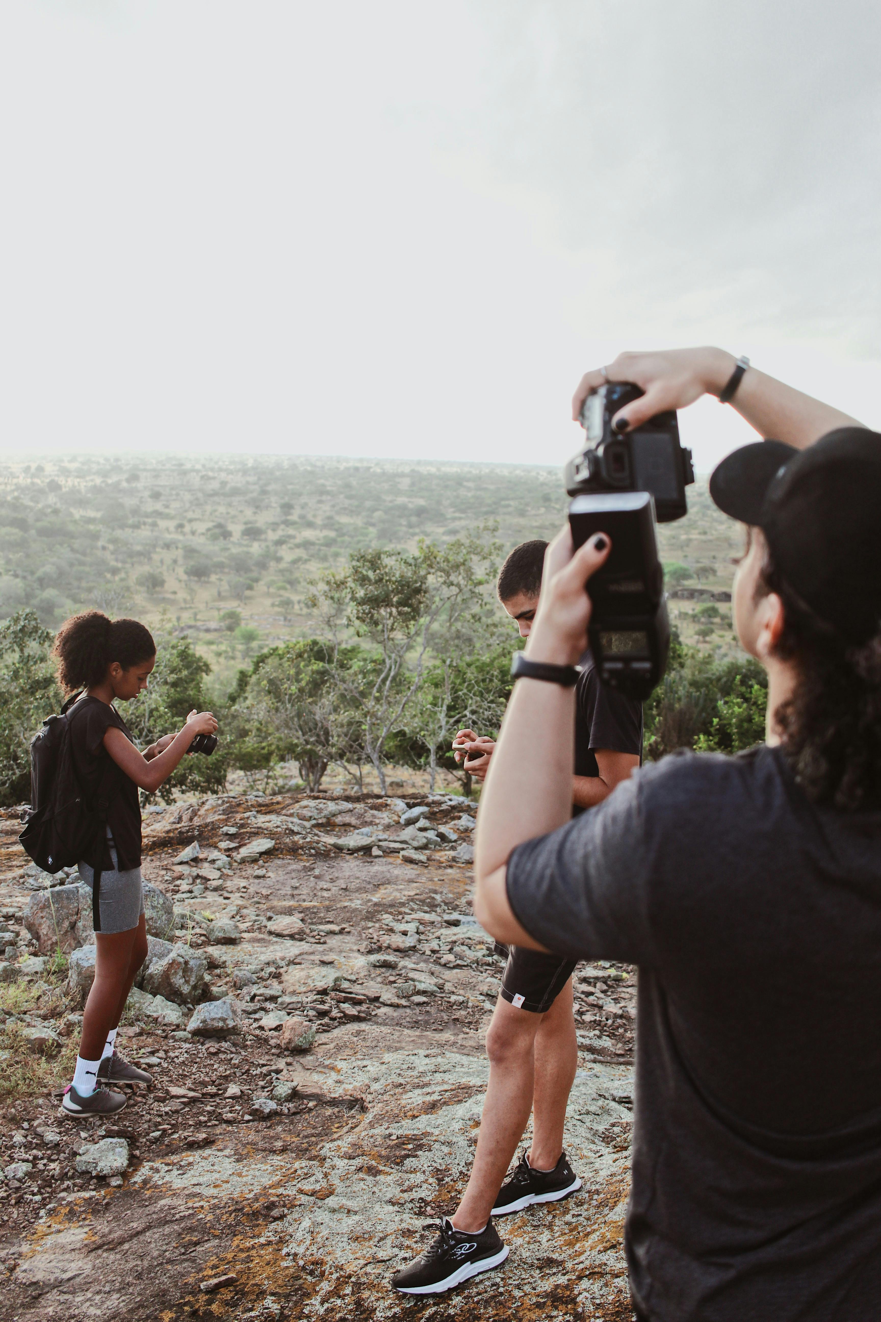 A Person Reviewing a Footage in a Camera · Free Stock Photo