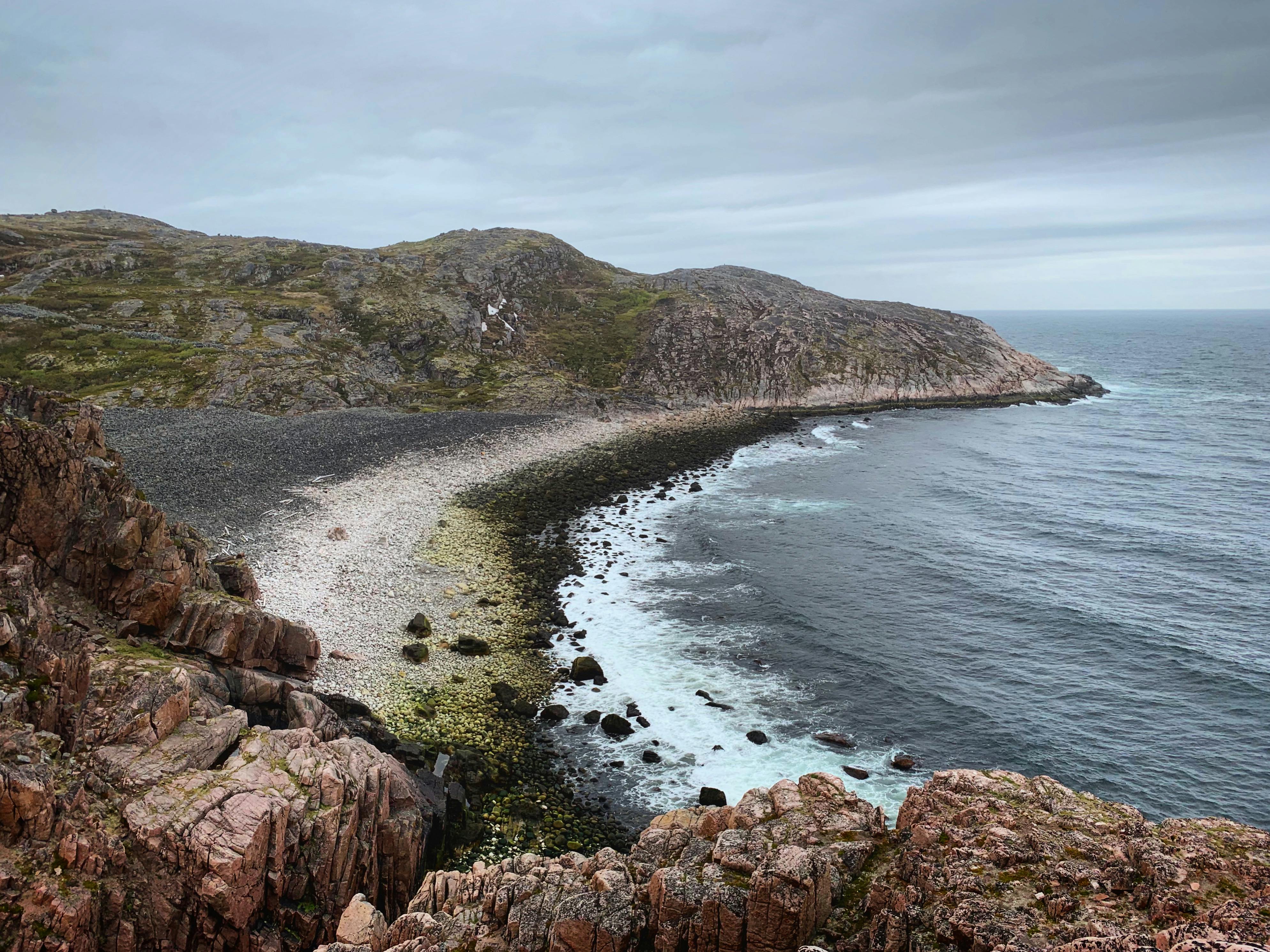 High Angle Shot of a Beach Shoreline · Free Stock Photo