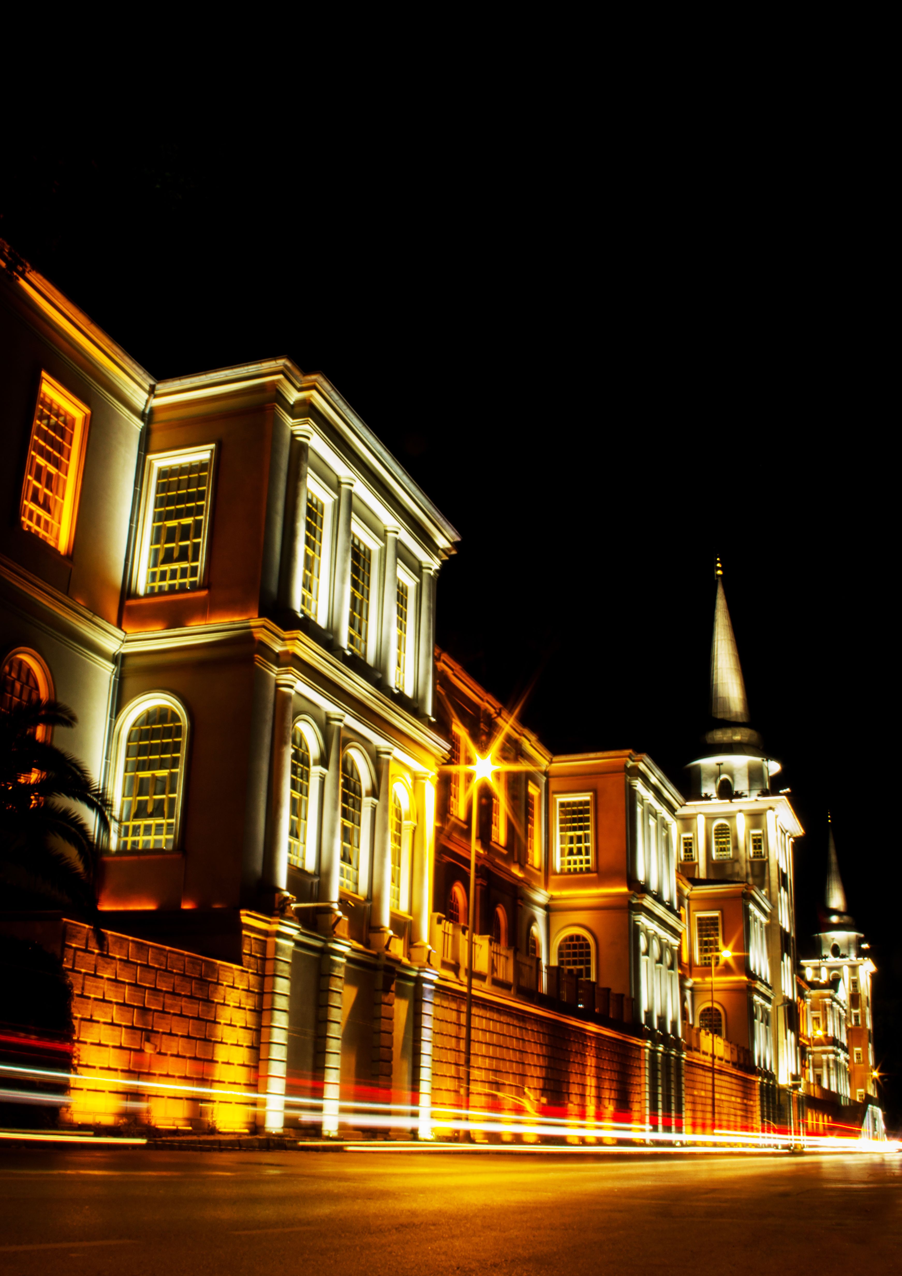 Lights on Buildings at Night · Free Stock Photo
