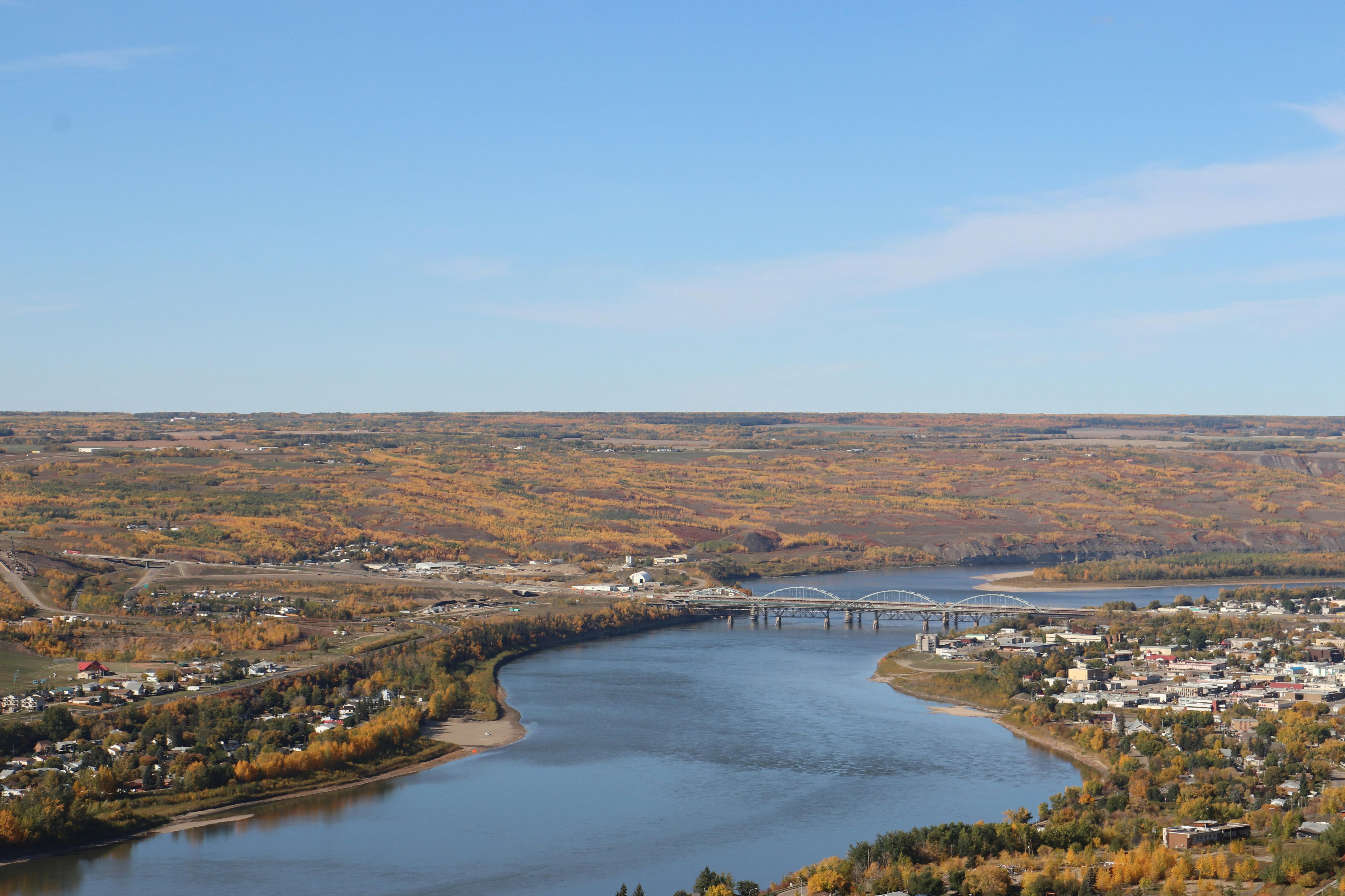 Drone Photography of Peace River, Alberta · Free Stock Photo