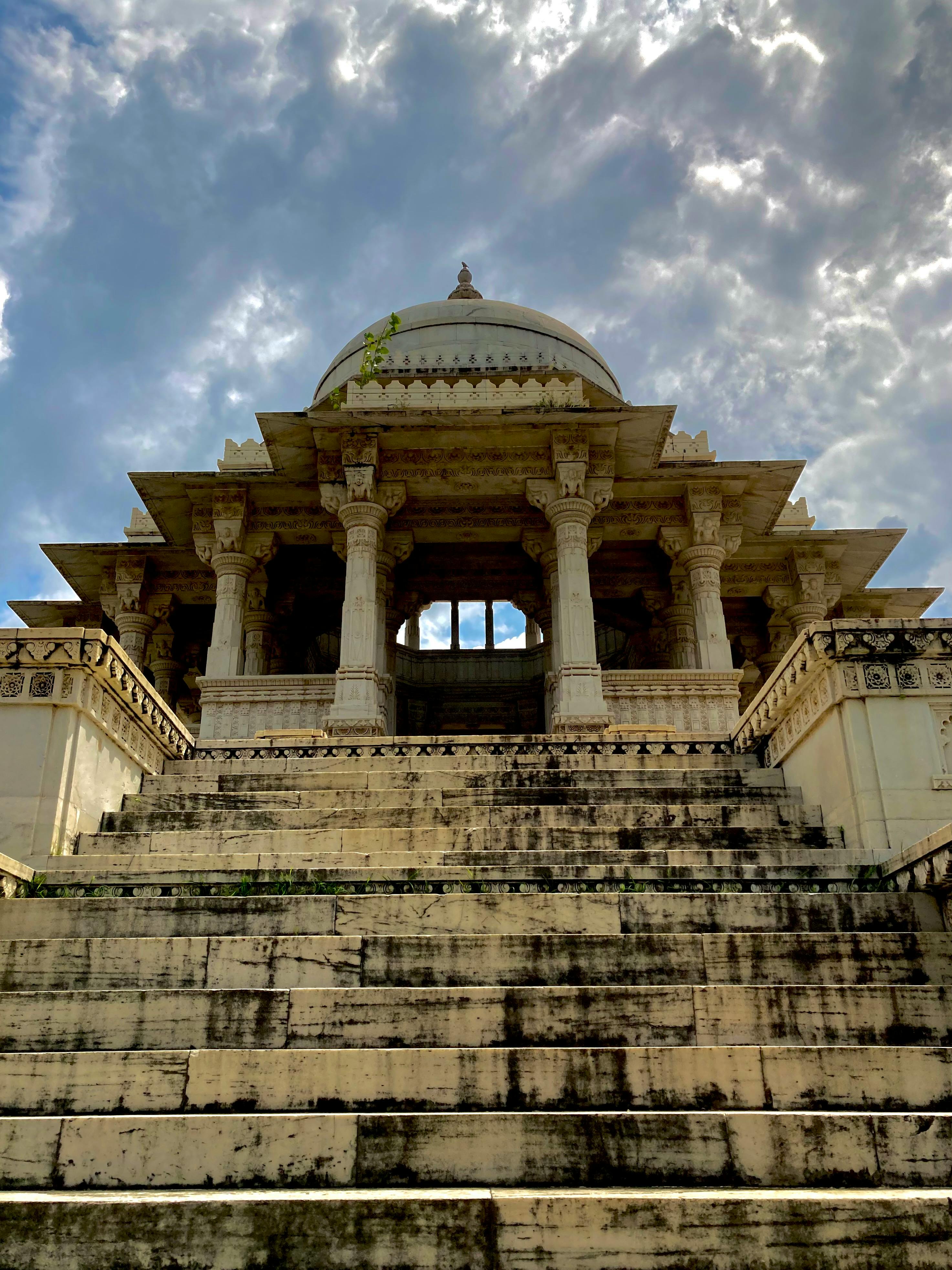 Cloud over Temple Buildings · Free Stock Photo