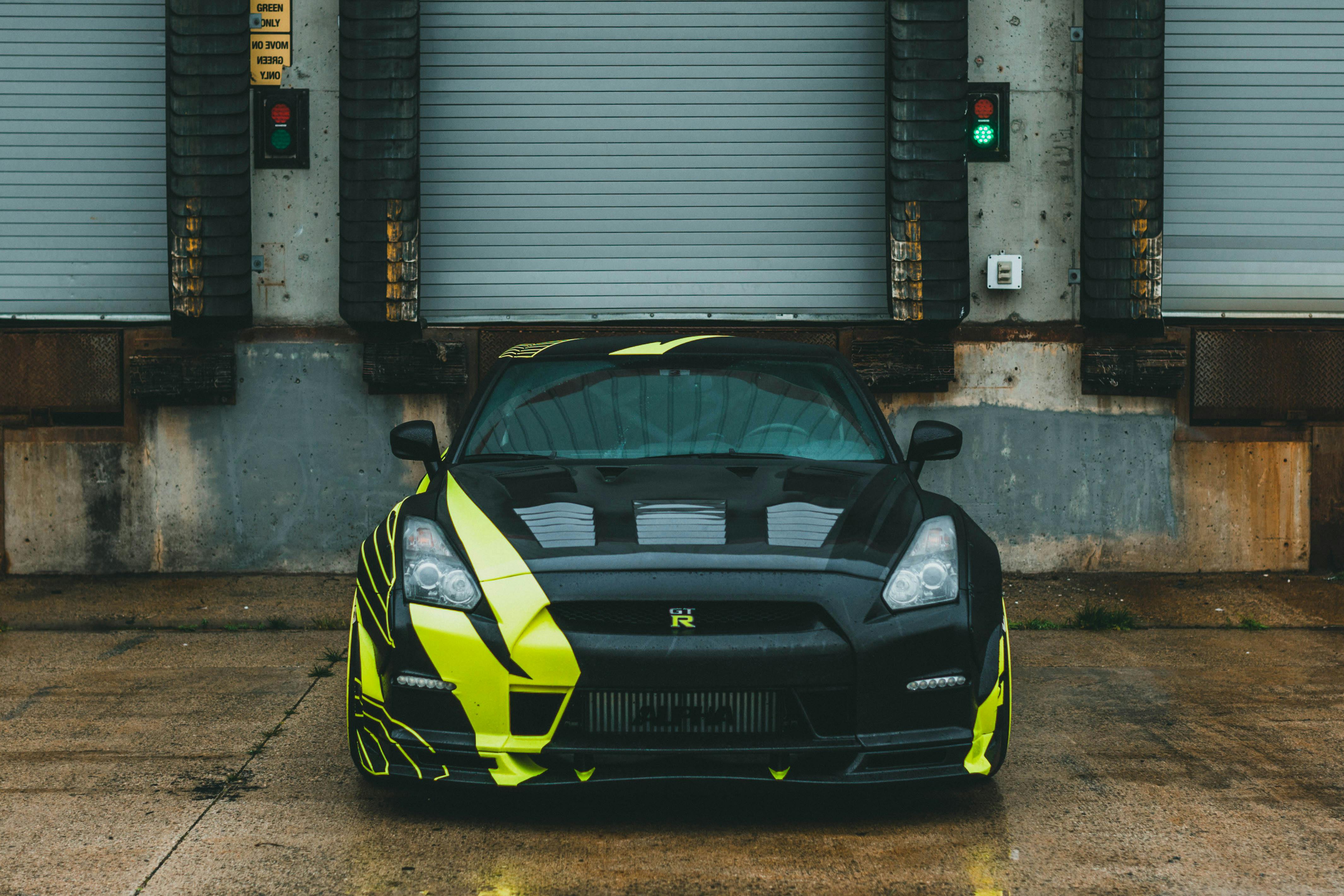 Black and Yellow GTR Car · Free Stock Photo