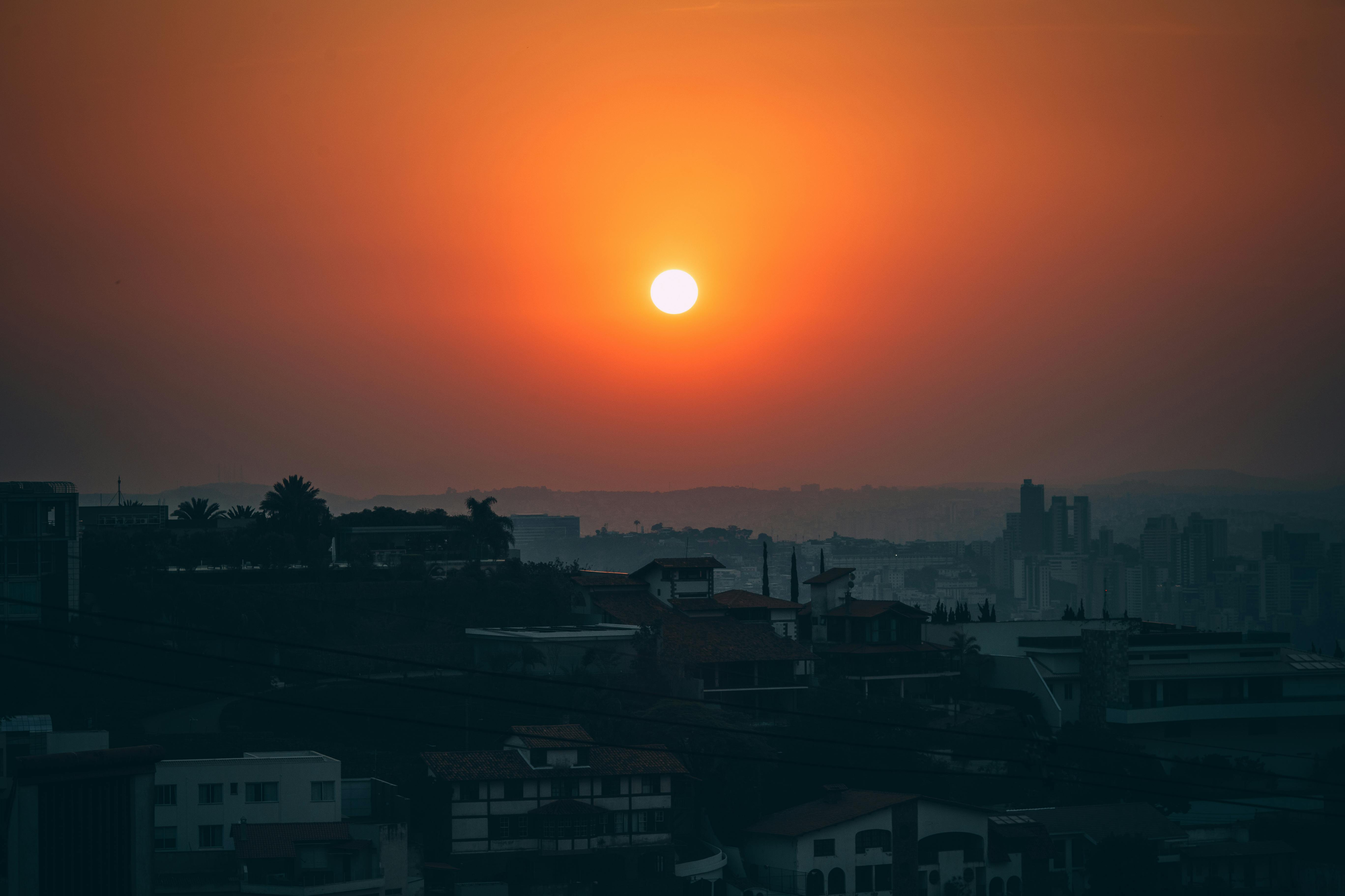 Sunset Over a City · Free Stock Photo
