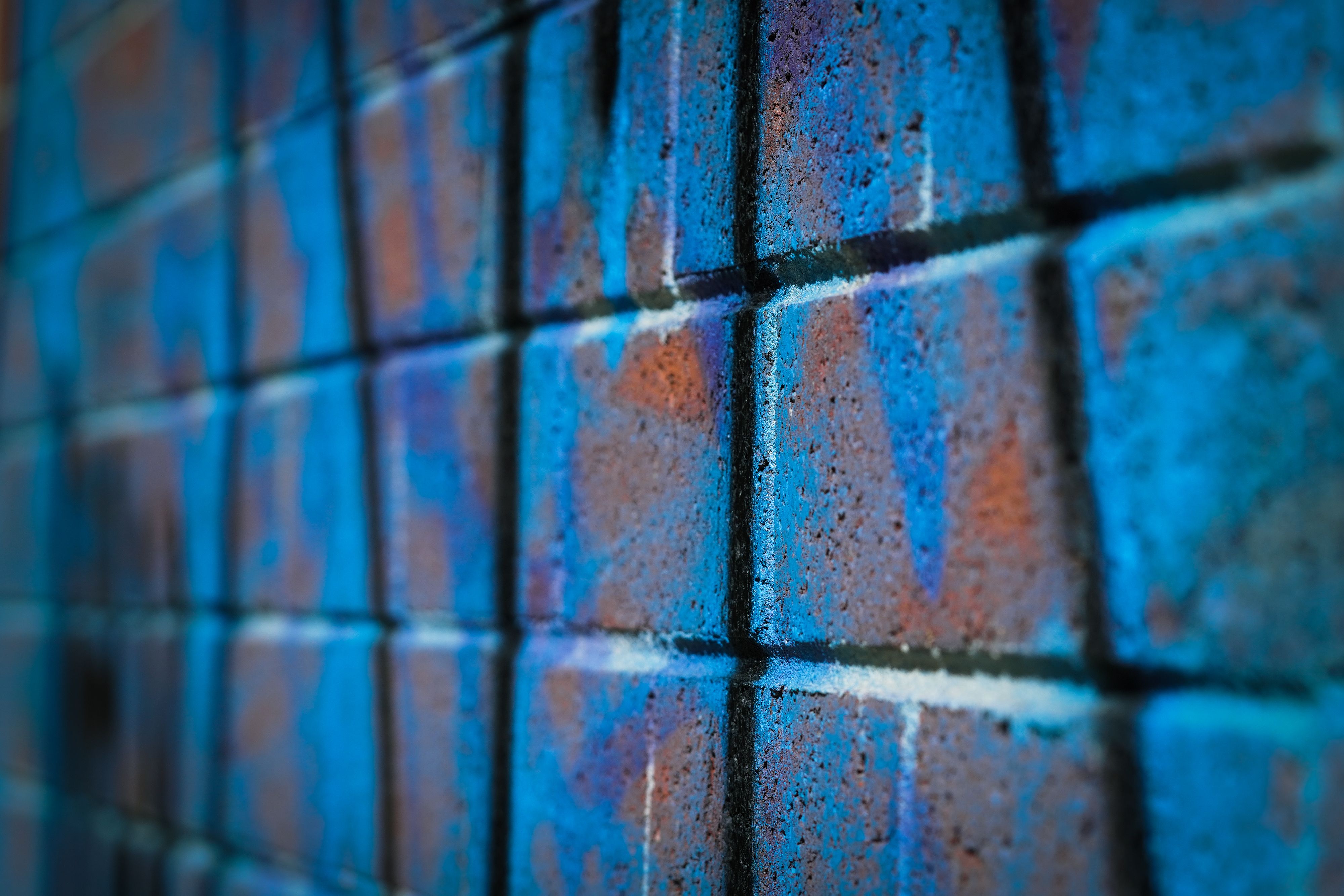Blue Painted Wall in Close-up Shot · Free Stock Photo