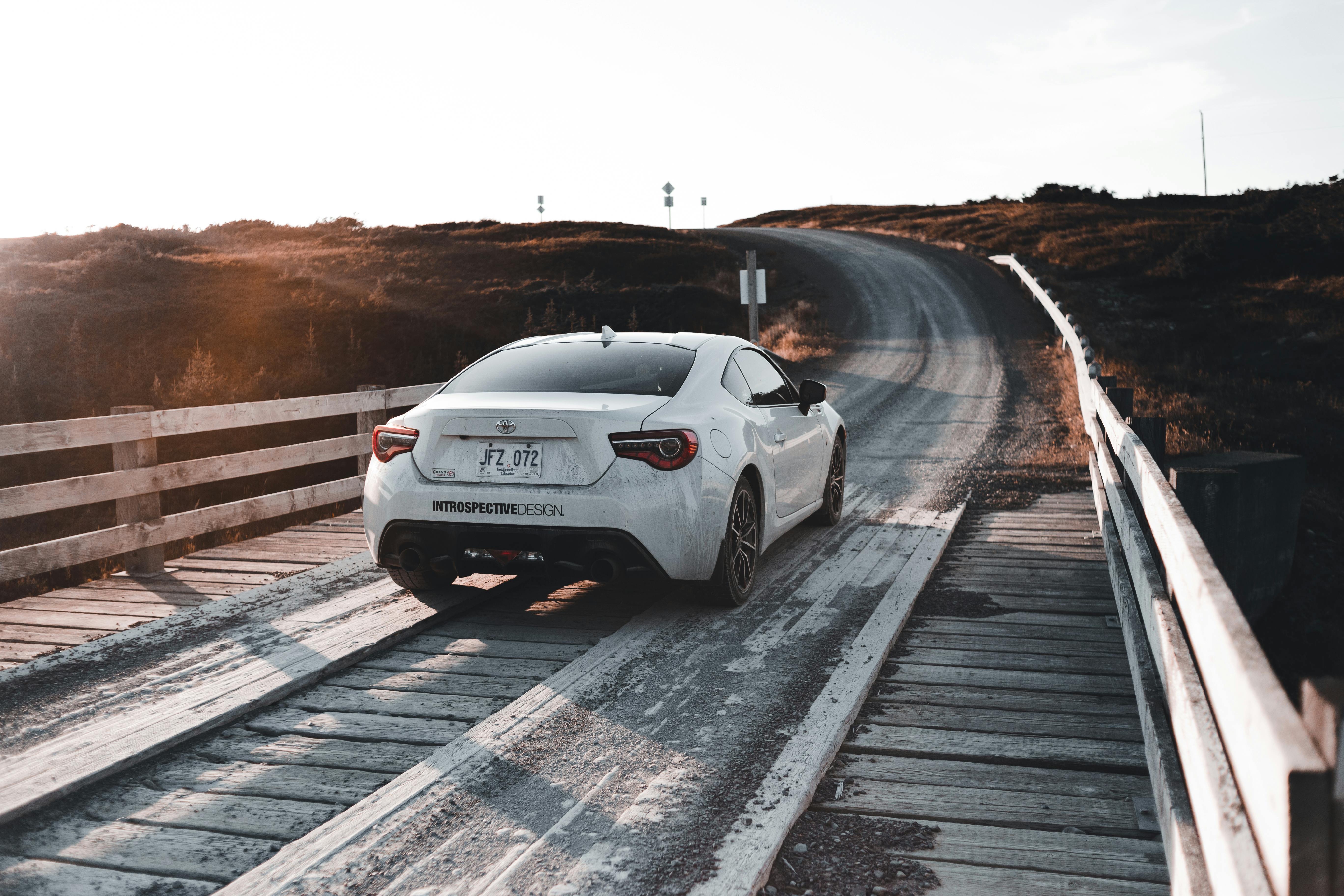 Sports Car on the Bridge · Free Stock Photo