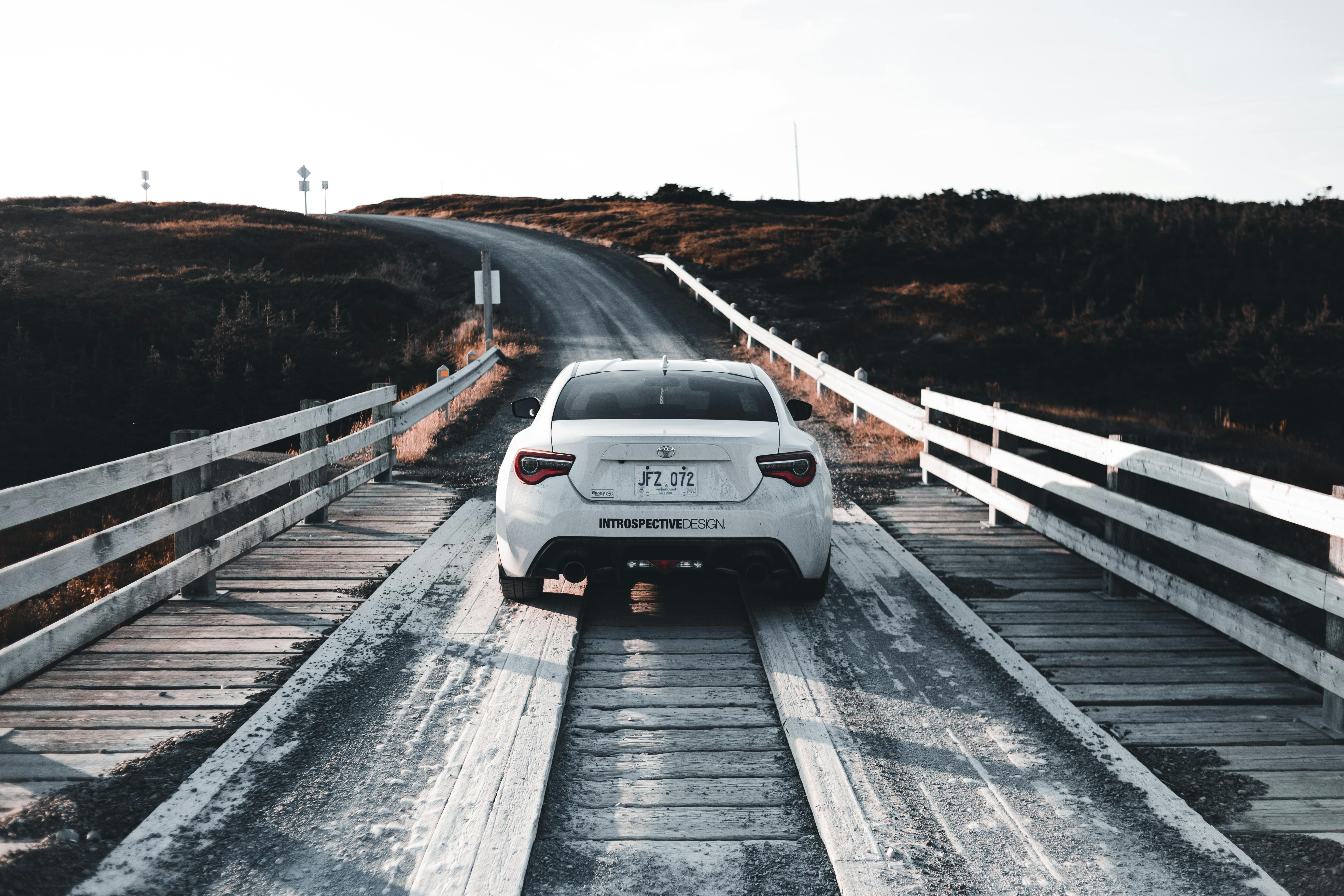 White Car on the Road · Free Stock Photo