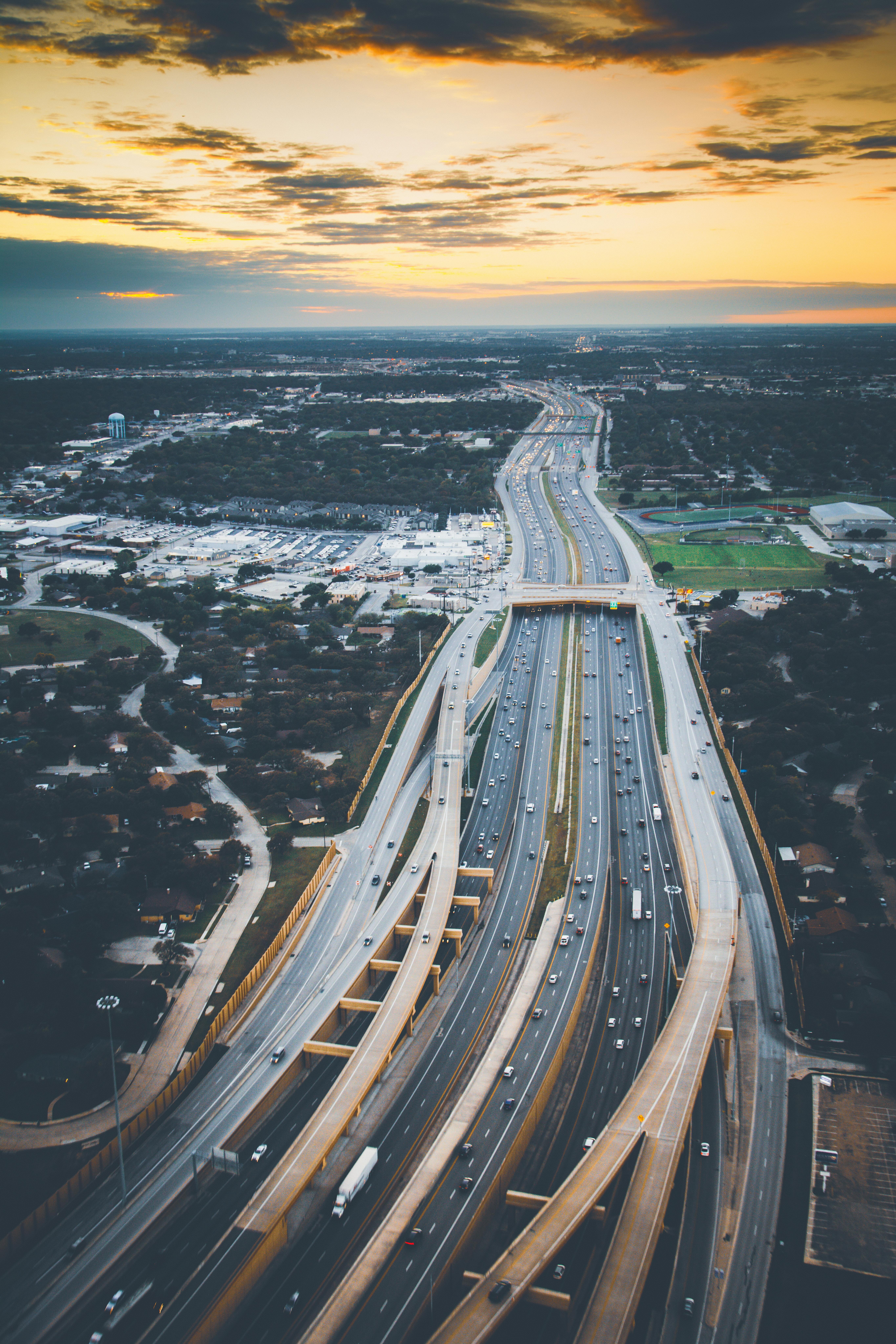 Aerial View of Roads · Free Stock Photo
