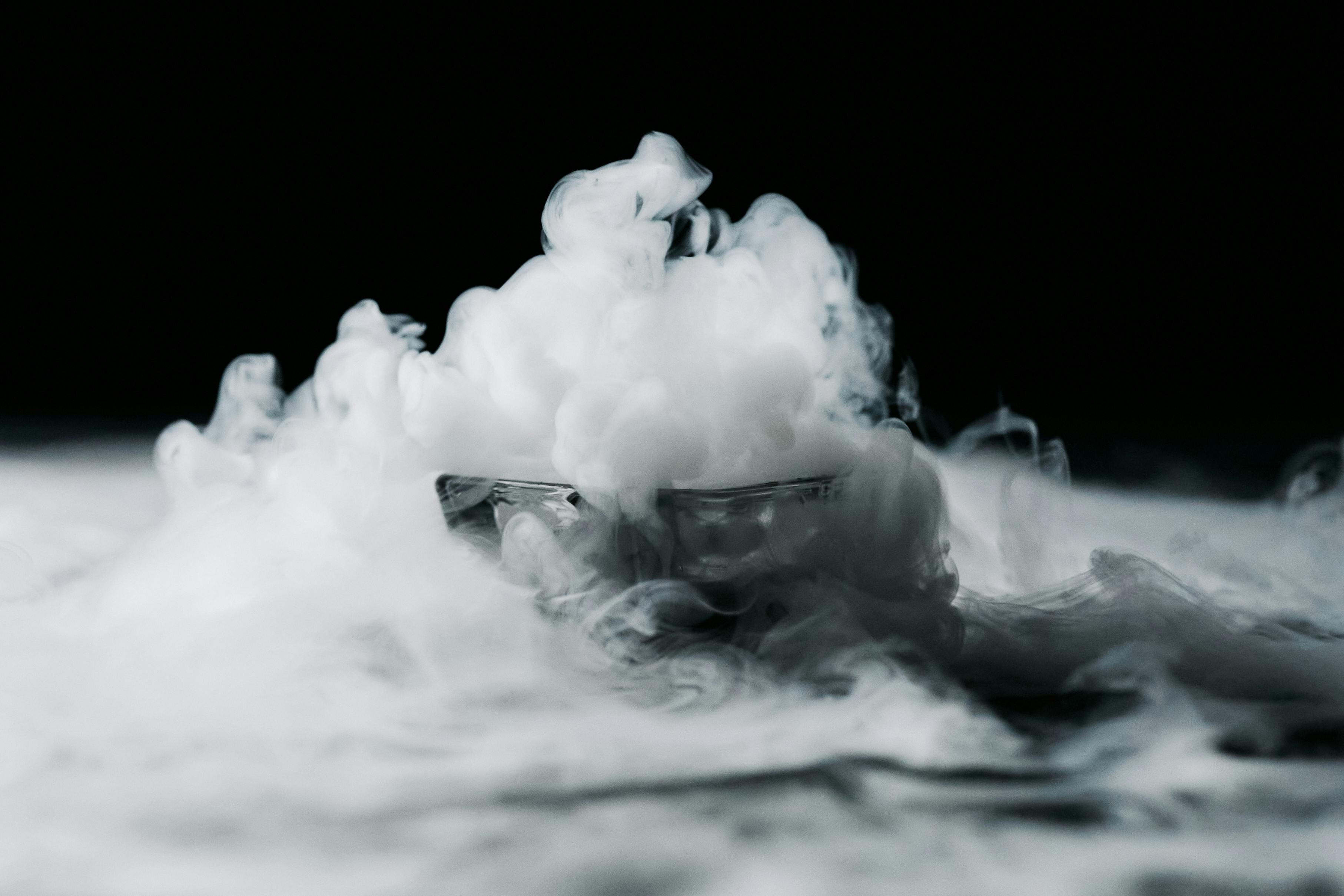 White Dust Particles on Black Background · Free Stock Photo