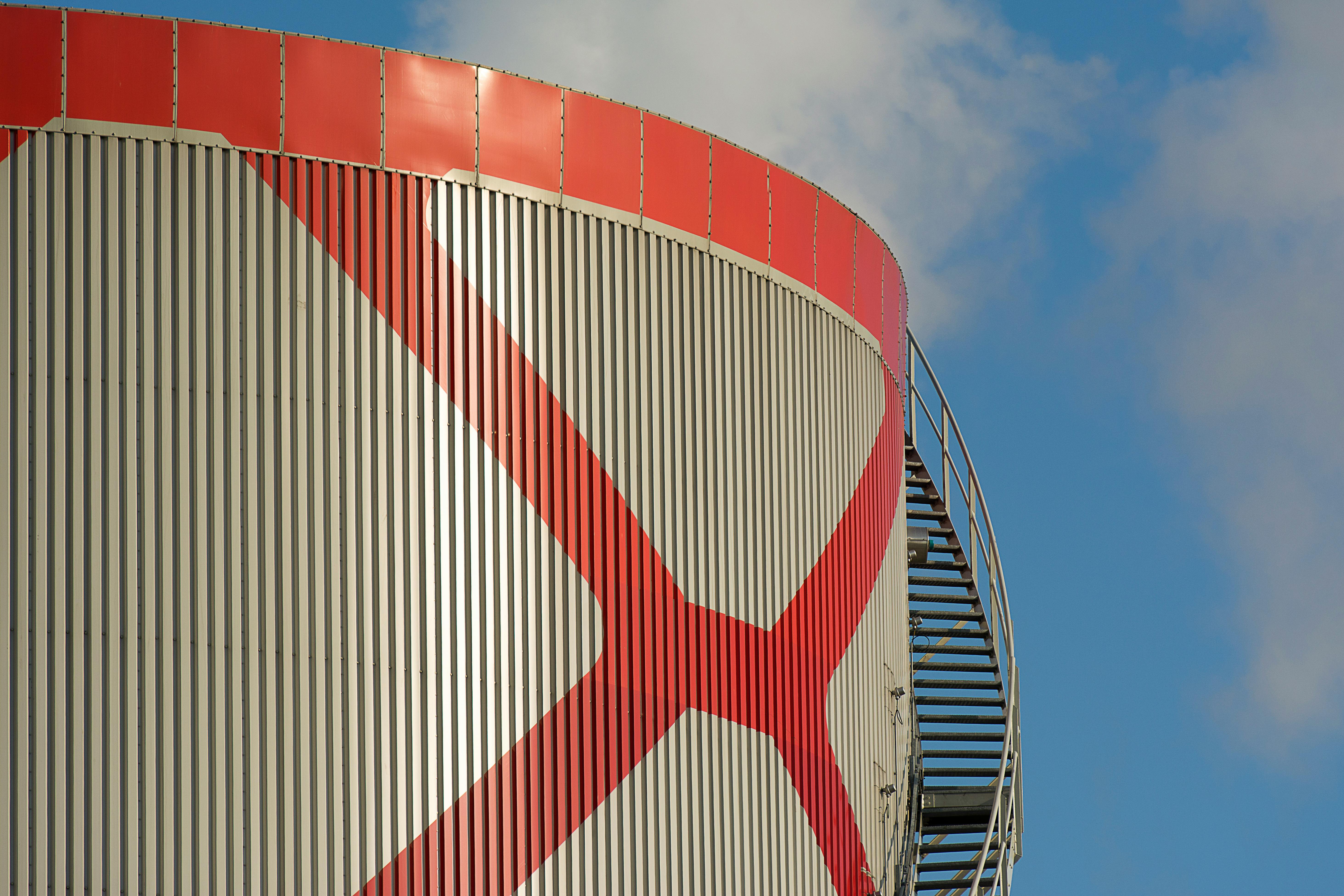 Stairs on Silo Wall · Free Stock Photo