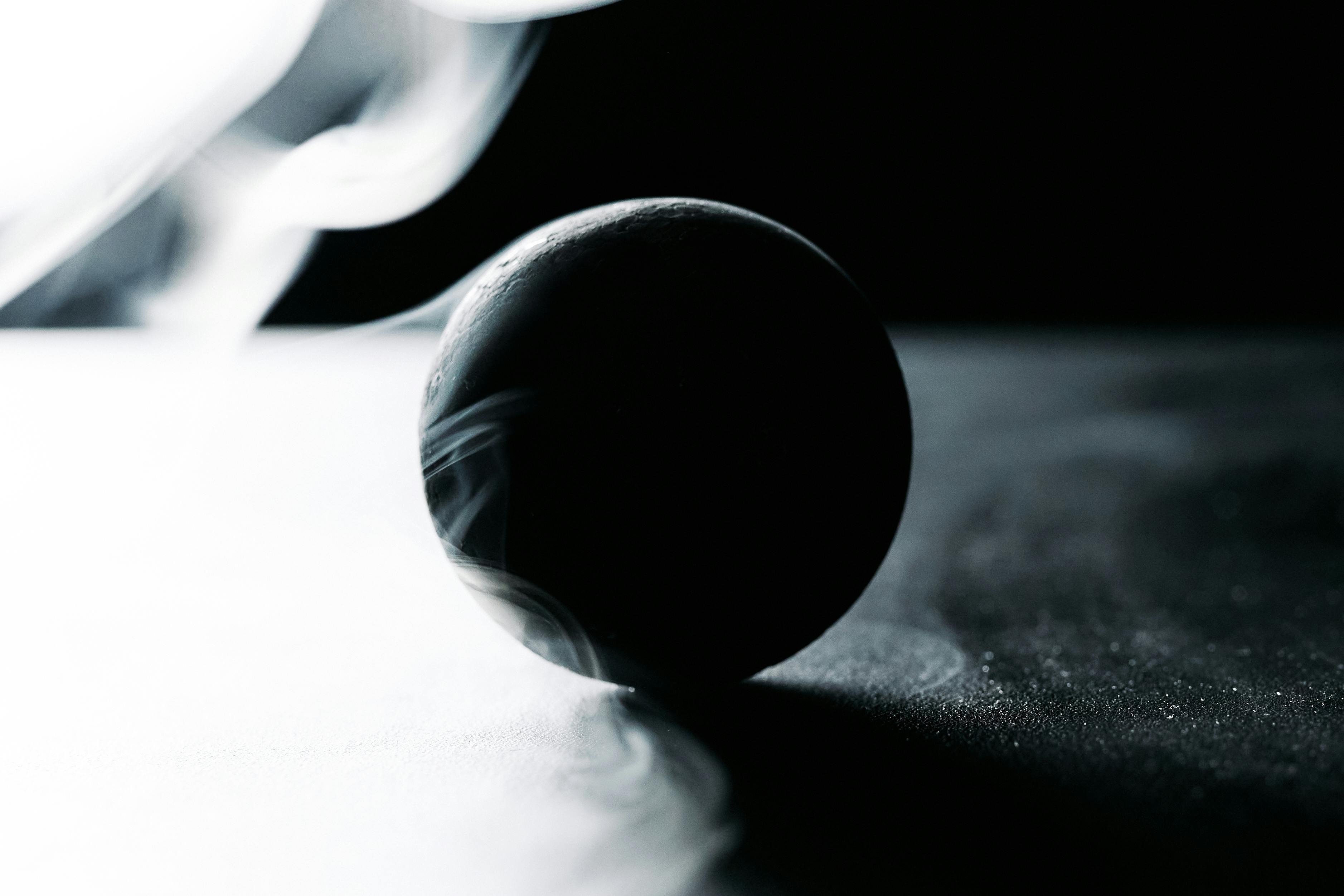Close-Up Photo of a Black Ball · Free Stock Photo