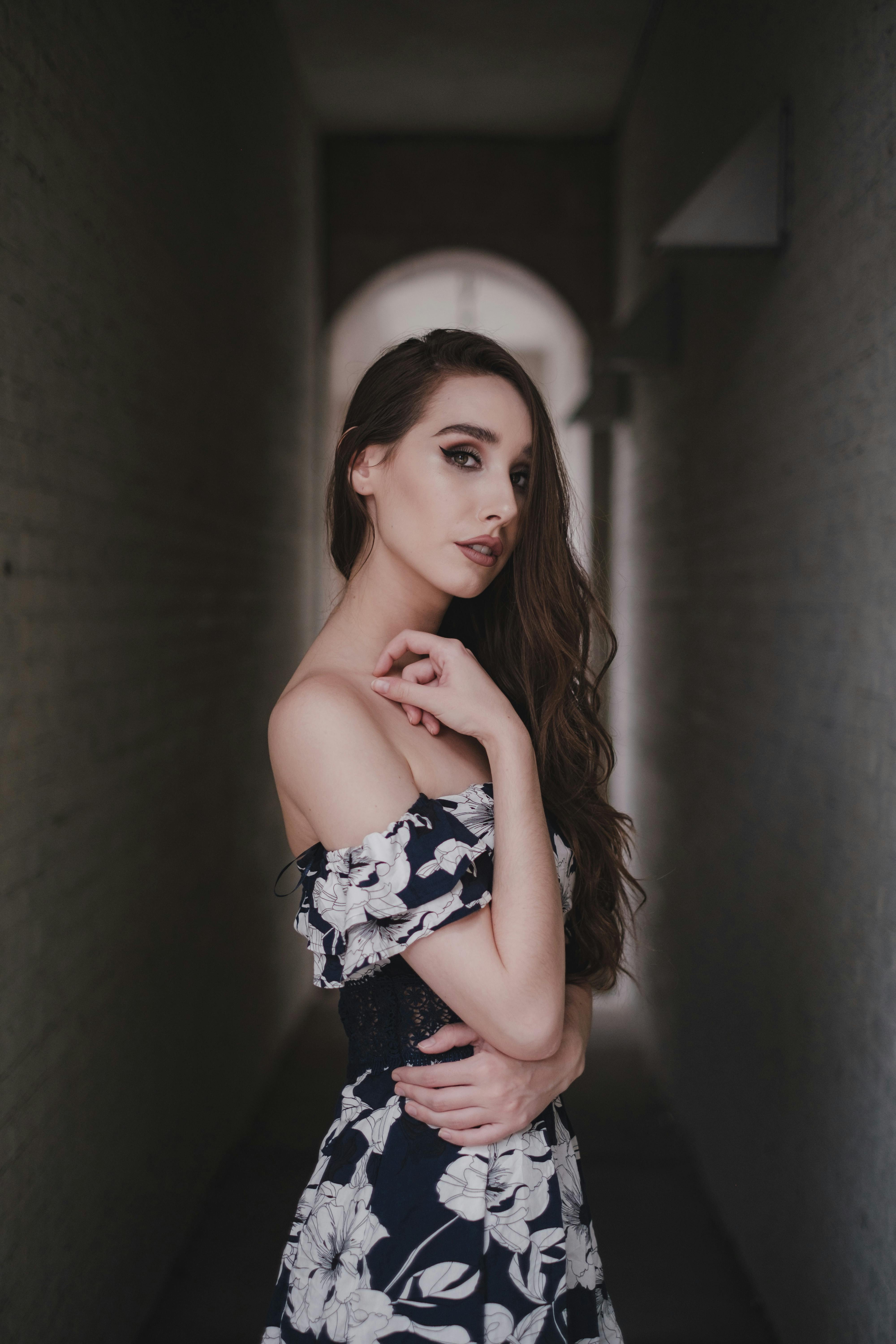 Beautiful Woman Wearing Off Shoulder Dress · Free Stock Photo