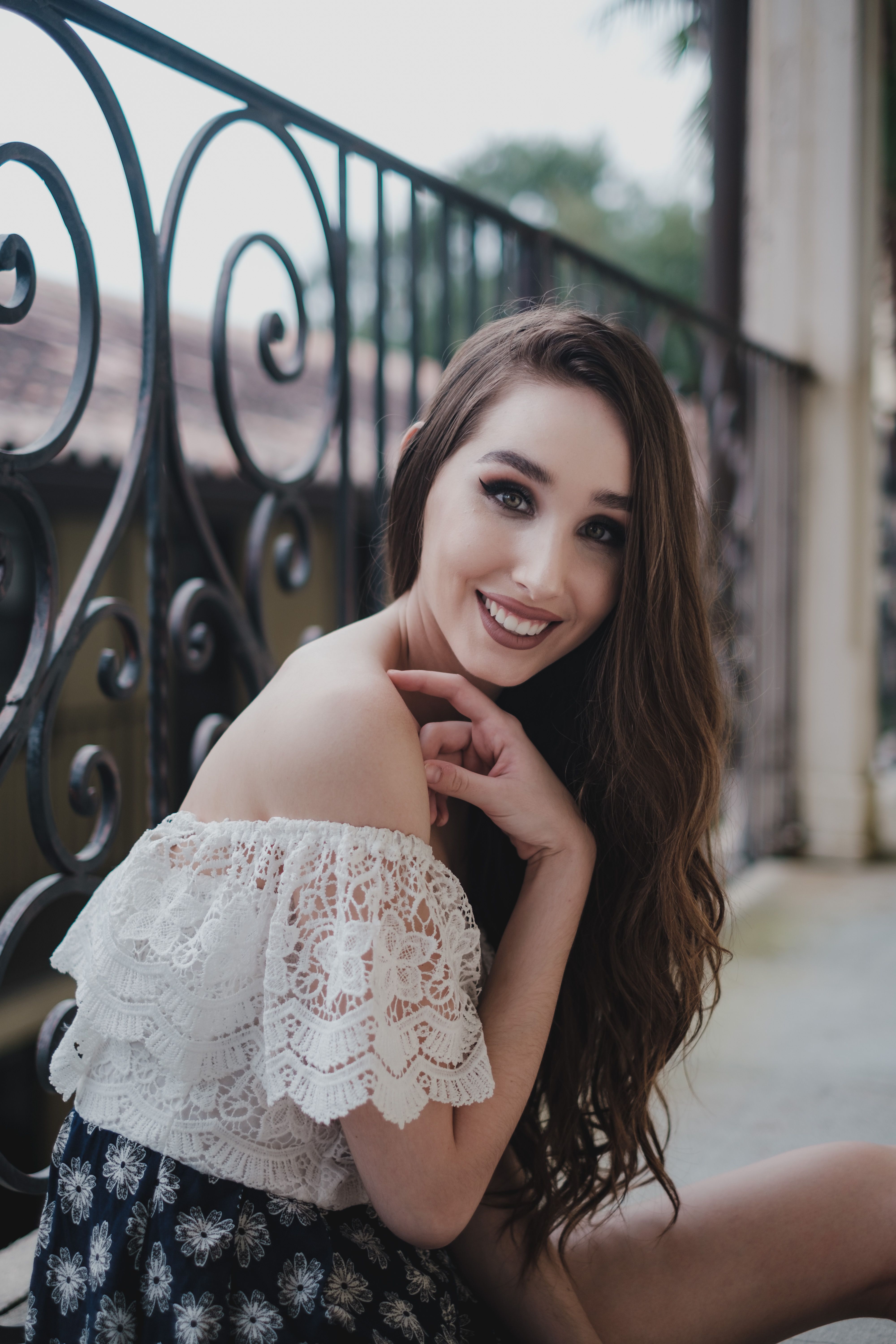 A Girl Wearing Off Shoulder Crop Top and Denim Shirt · Free Stock Photo