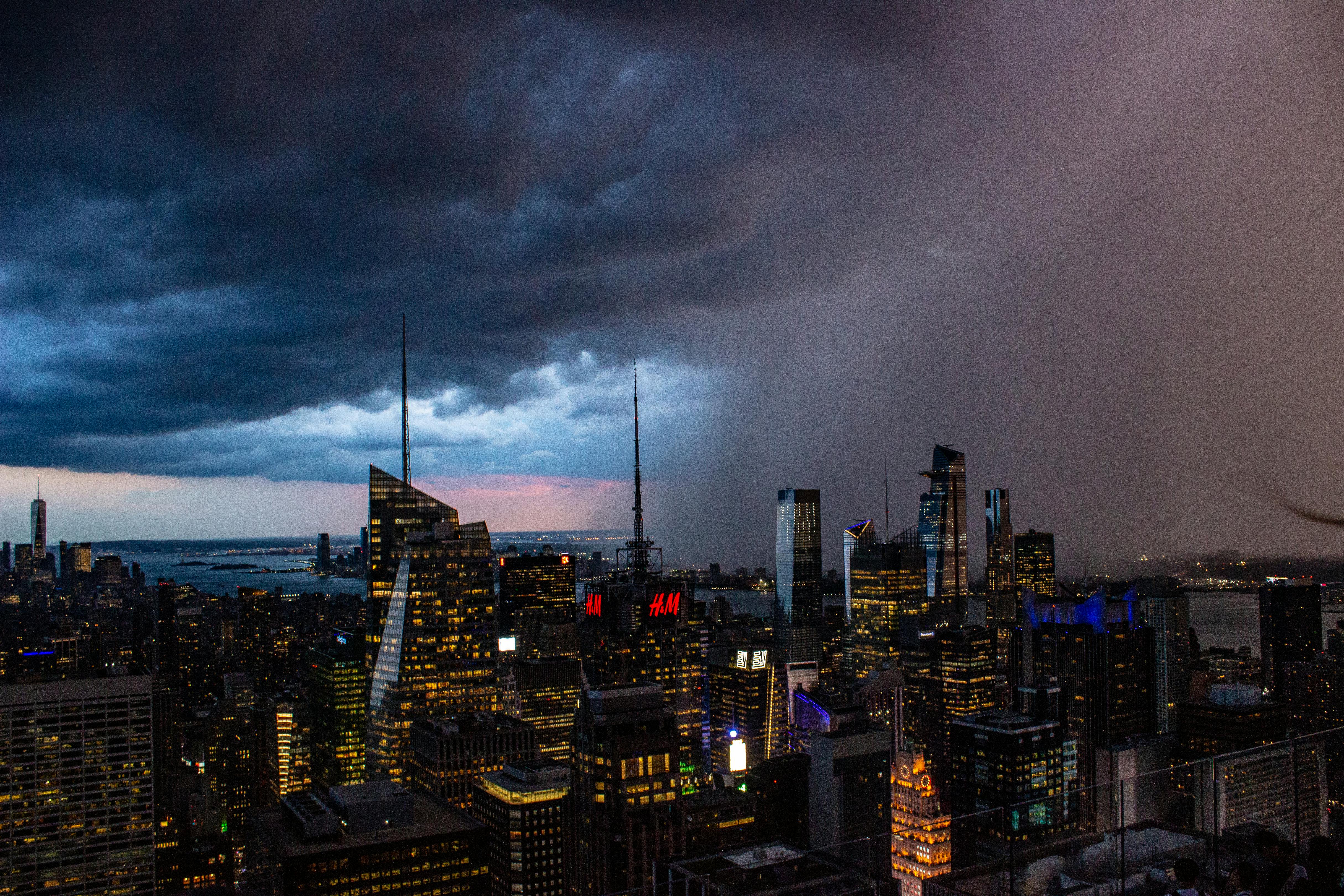 City Skyline during Night Time · Free Stock Photo