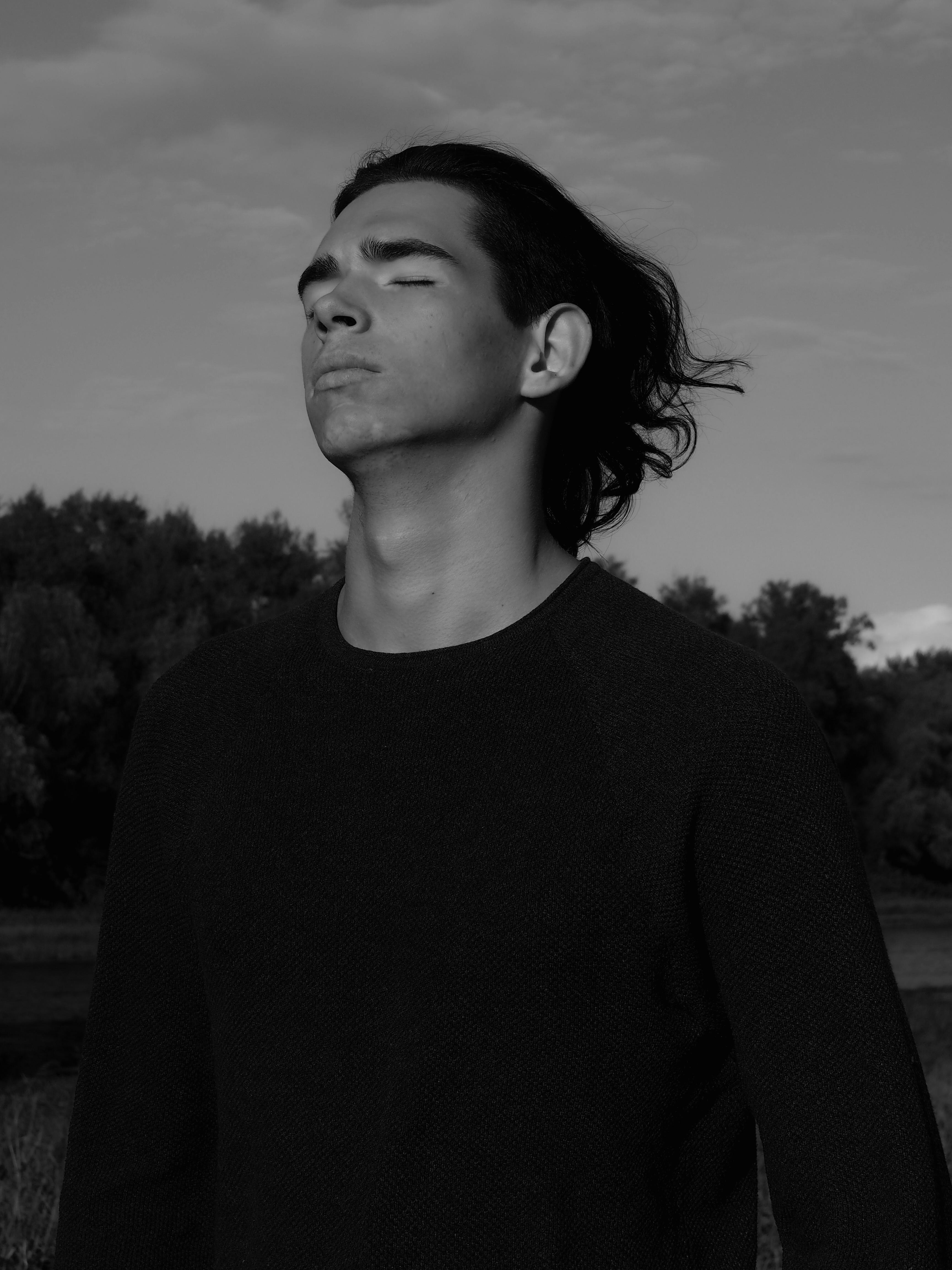 Grayscale Photo of Man · Free Stock Photo