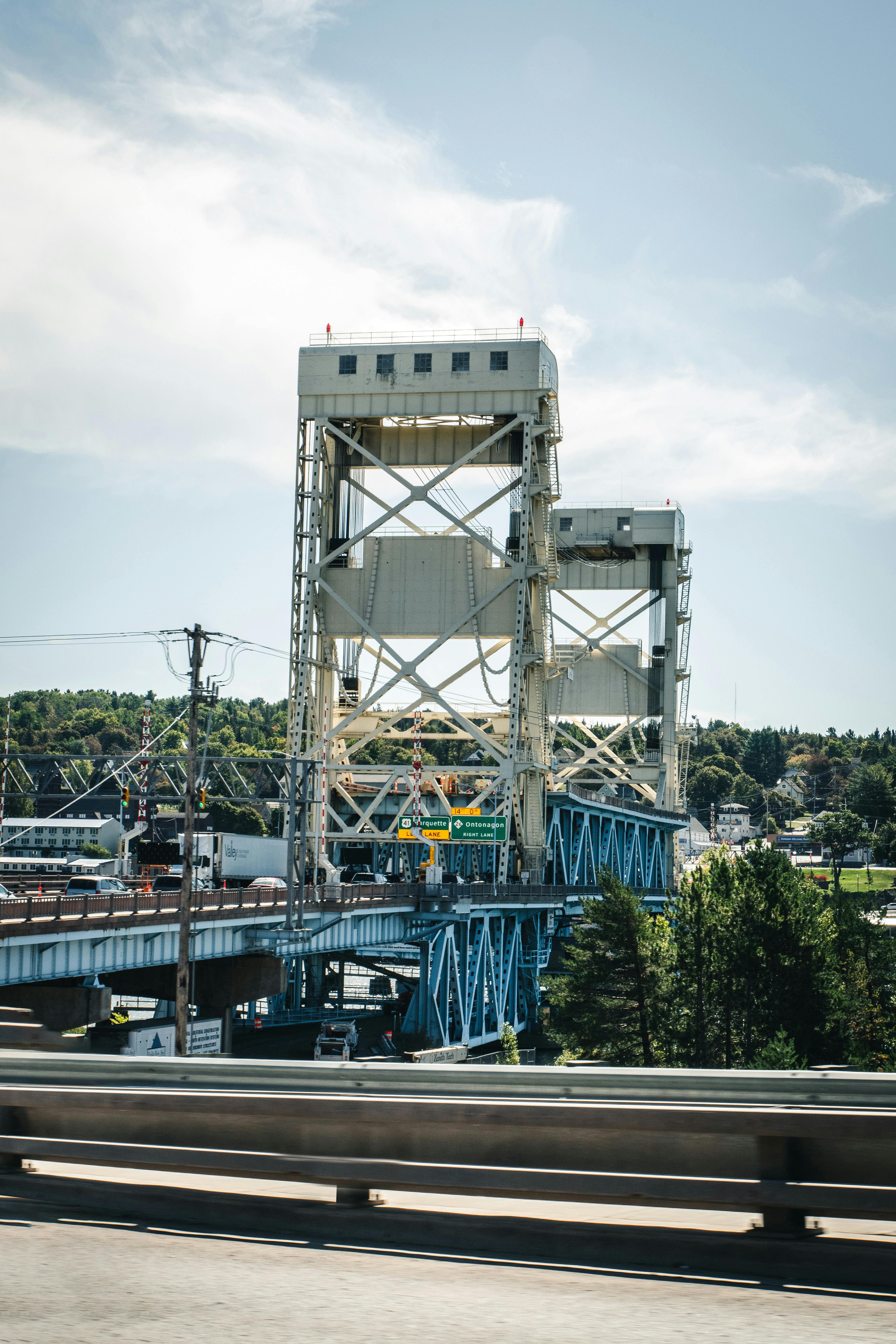 Portage Lake Lift Bridge, Michigan, United States · Free Stock Photo