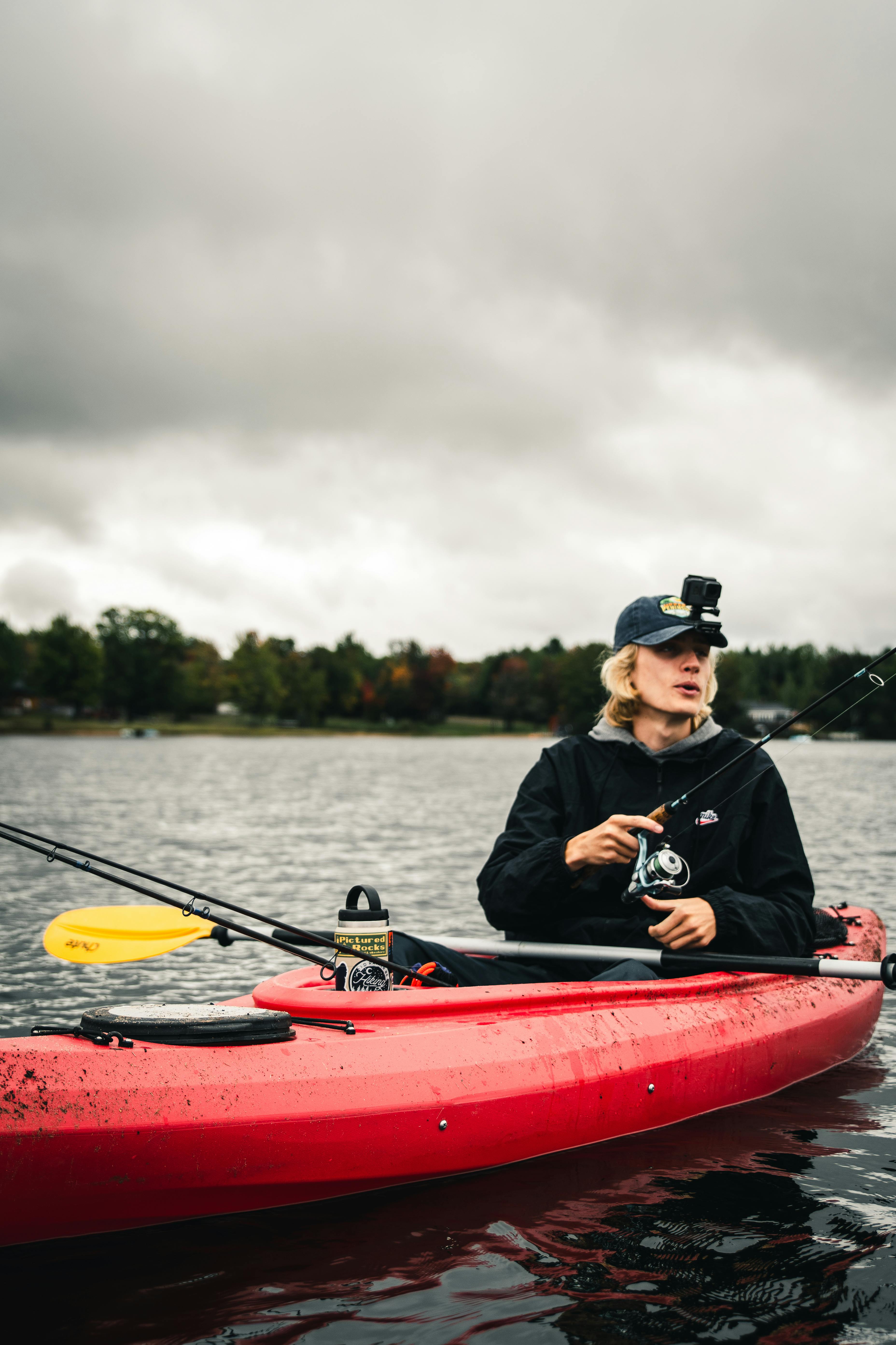 Person in Kayak Fishing · Free Stock Photo