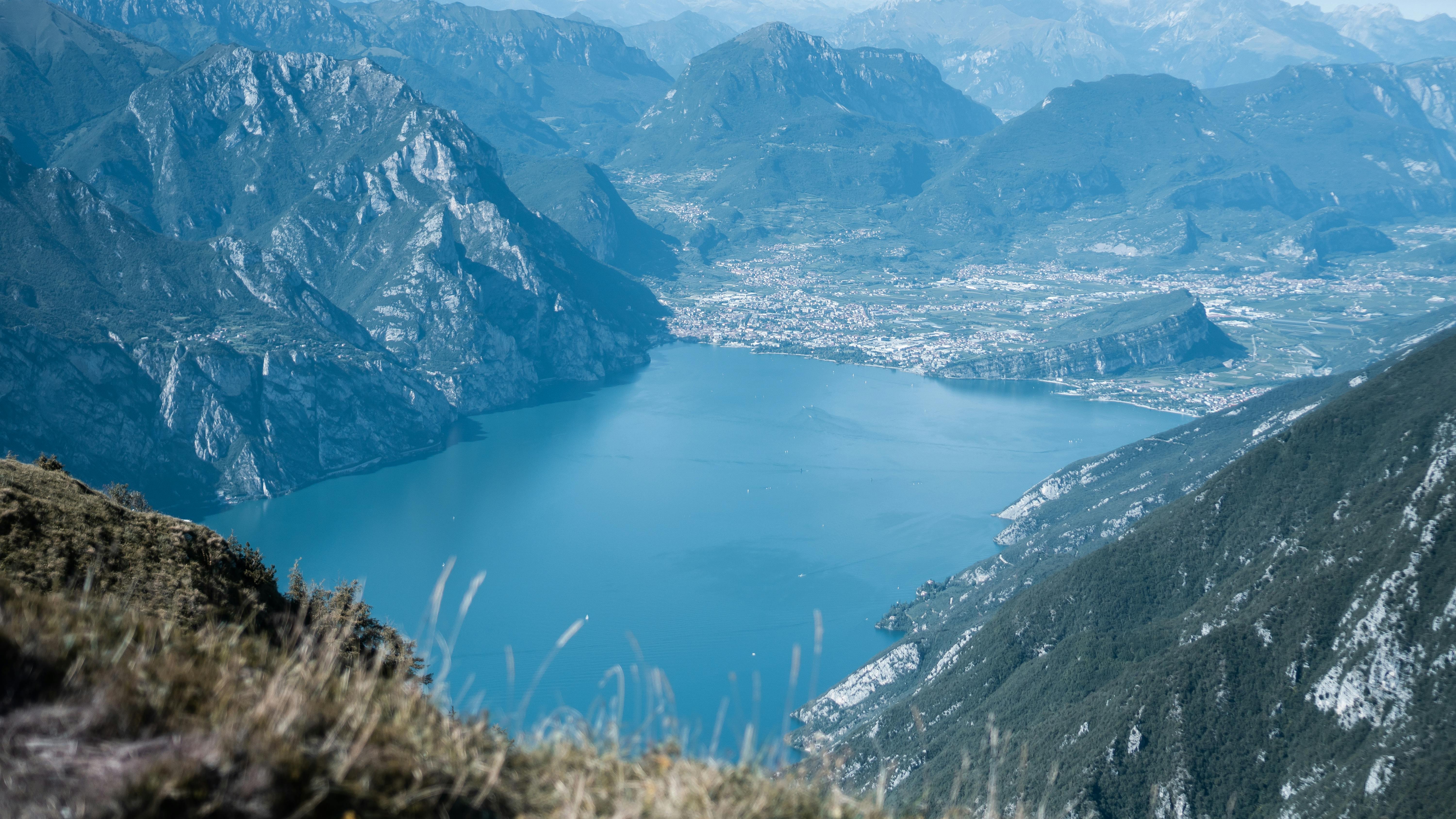 Blue Lake Between Mountains · Free Stock Photo