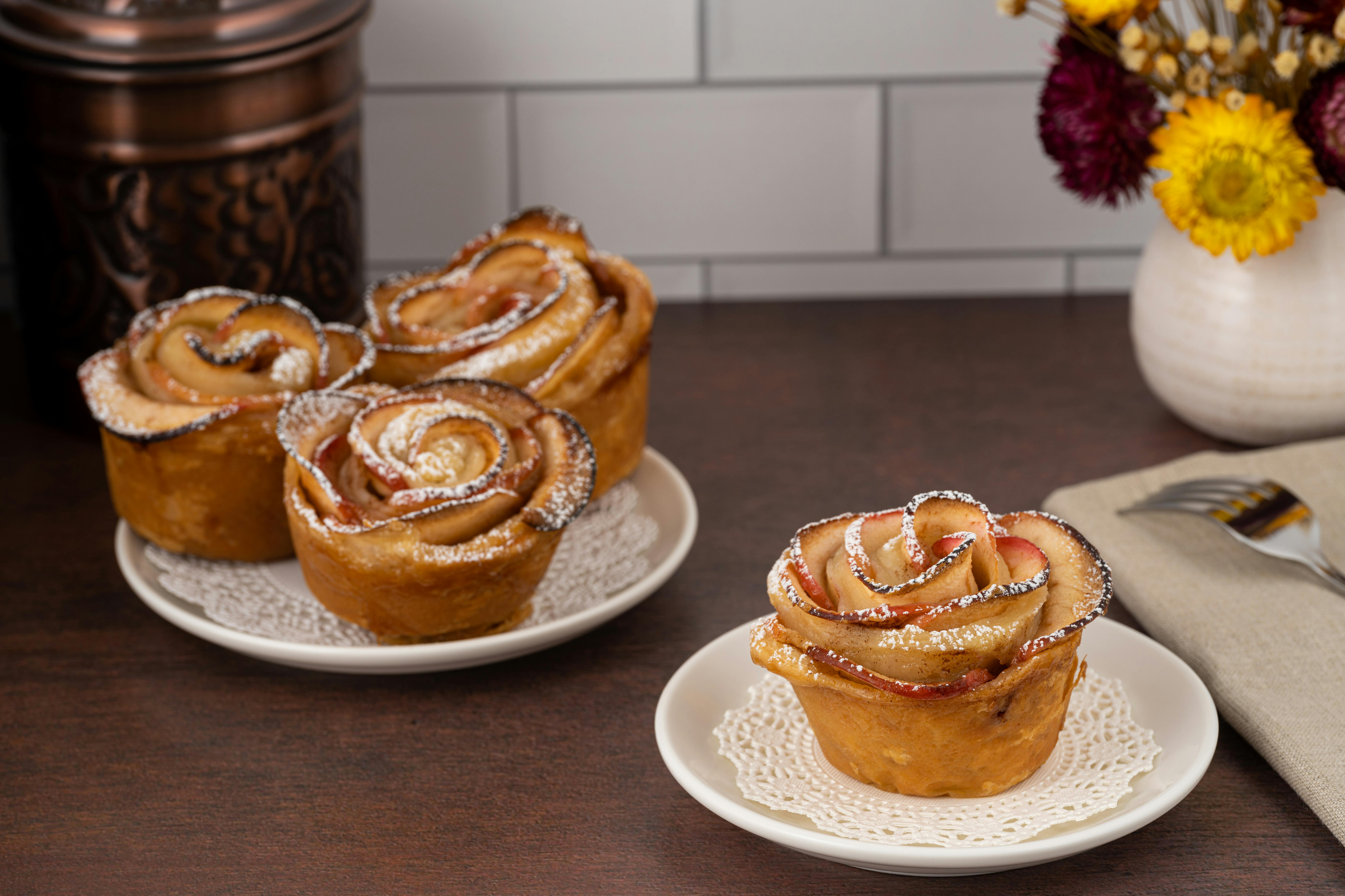 Freshly Baked Muffins on Plates · Free Stock Photo