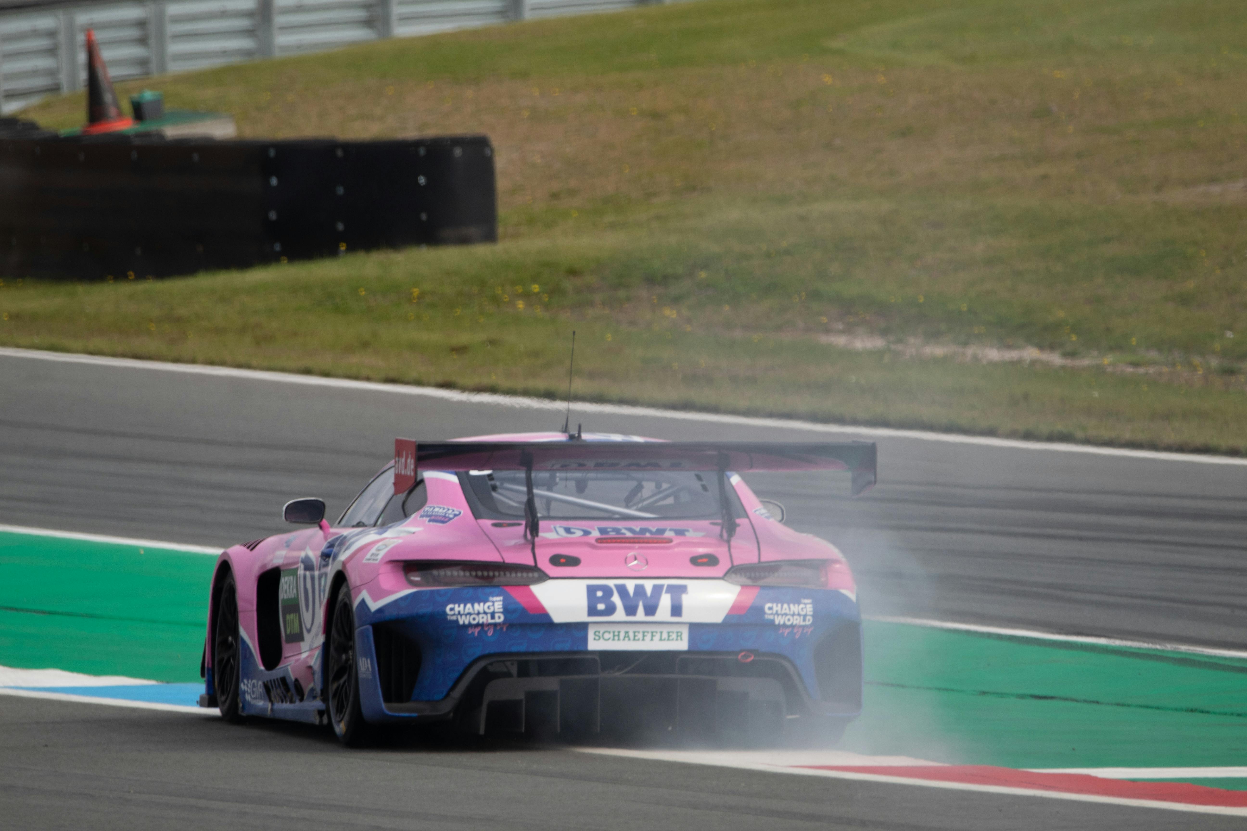 Stock Car Driving on a Sports Track · Free Stock Photo