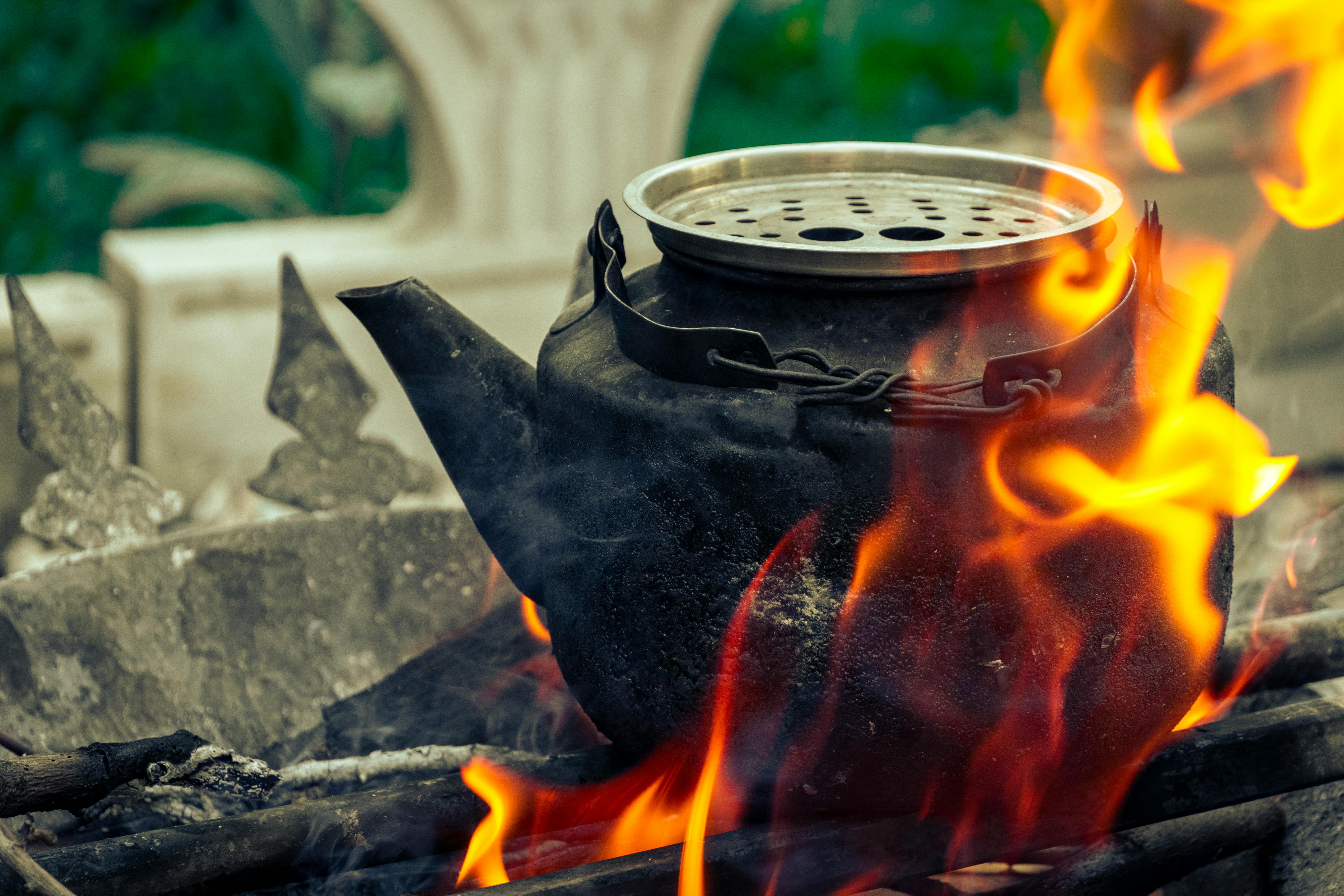 Kettle on Fire · Free Stock Photo