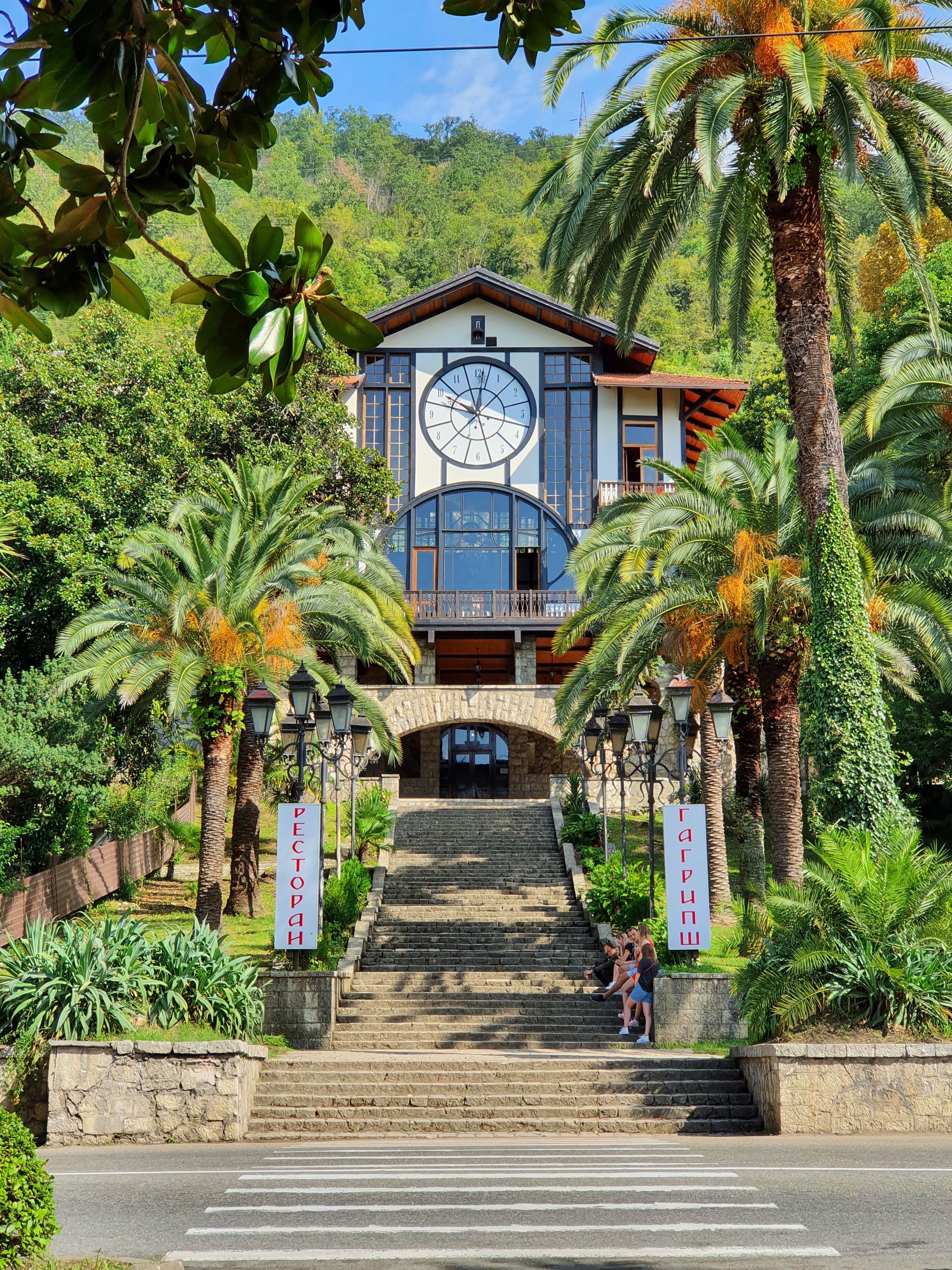 Palm Trees around Gagra Restaurant in Gagra in Georgia · Free Stock Photo