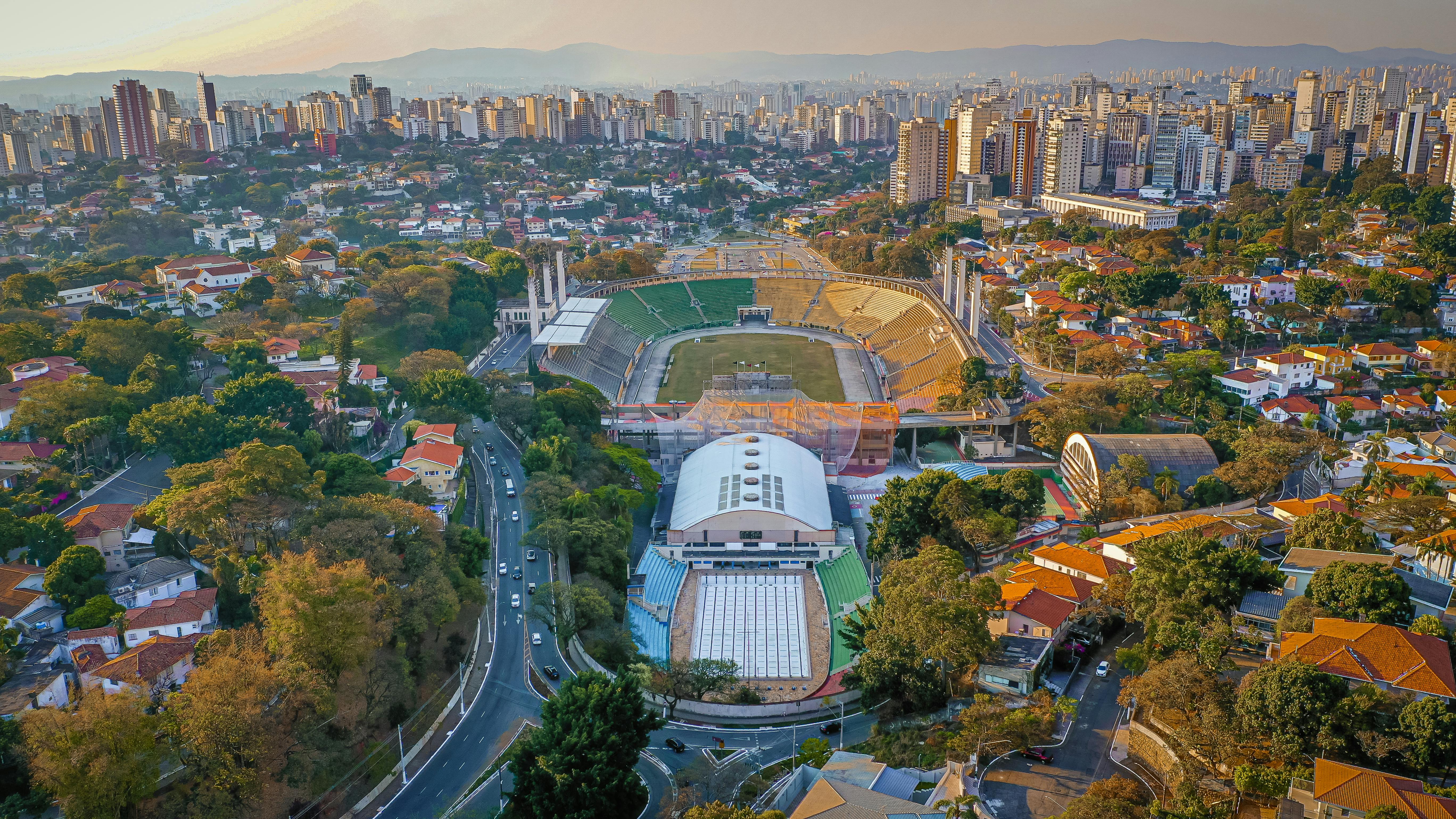 Aerial View of City Skyline · Free Stock Photo